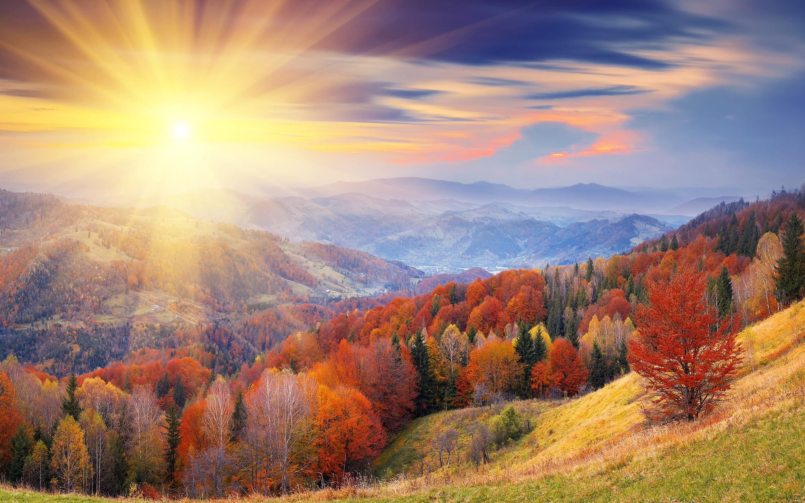 Autumn Sun Wallpapers - Top Free Autumn Sun Backgrounds - WallpaperAccess