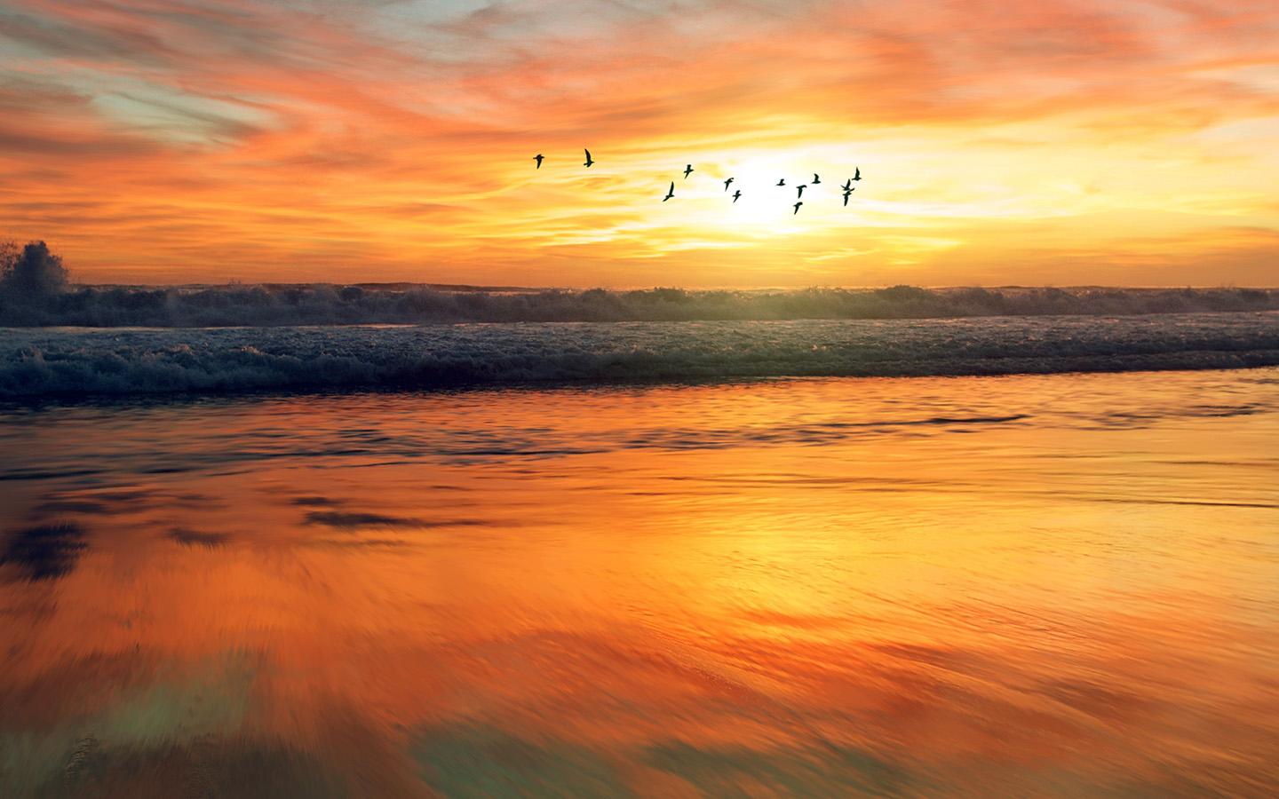 Orange Sunrise Wallpapers - Top Free Orange Sunrise Backgrounds ...