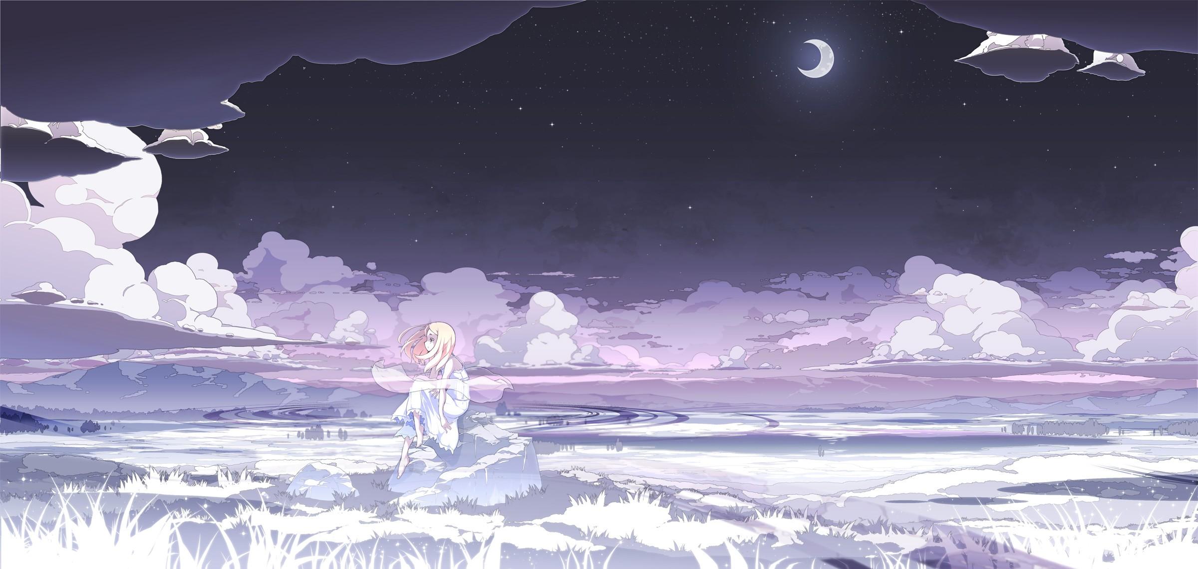 White Anime Scenery Wallpapers - Top Free White Anime Scenery ...