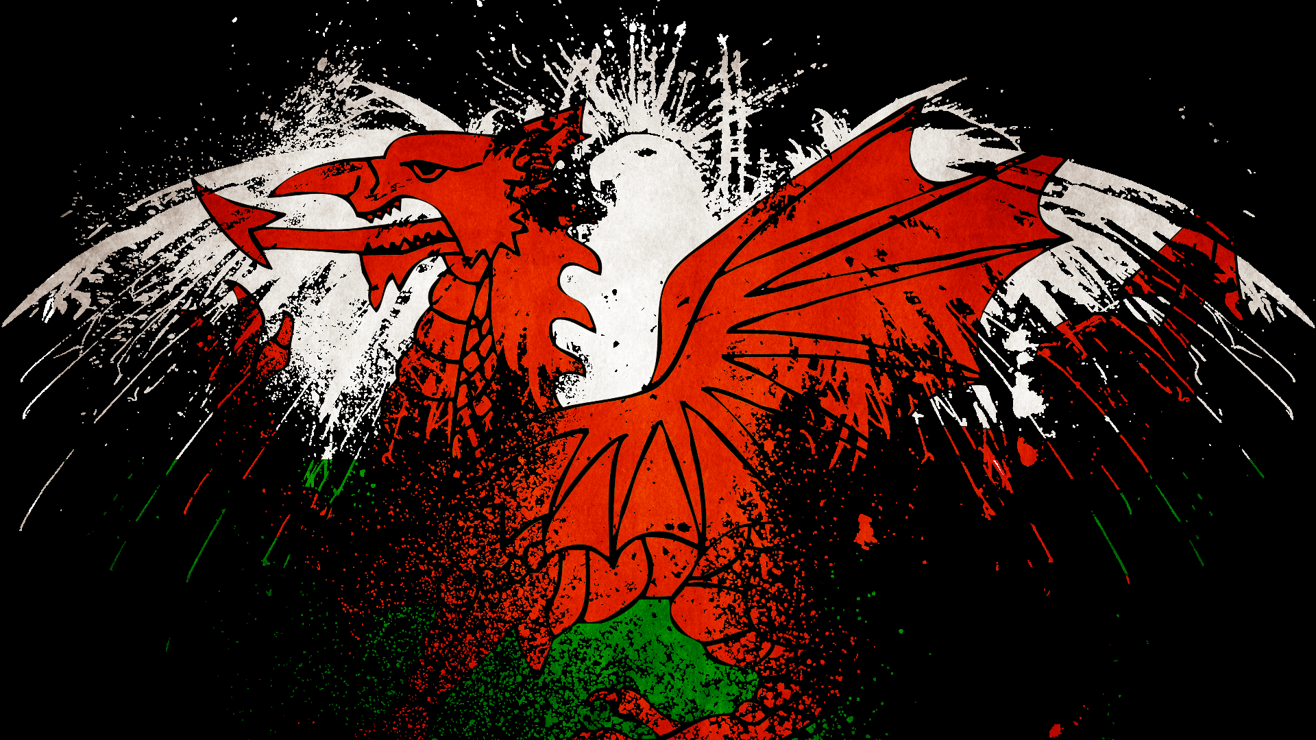 Wales Flag Wallpapers - Top Free Wales Flag Backgrounds - WallpaperAccess