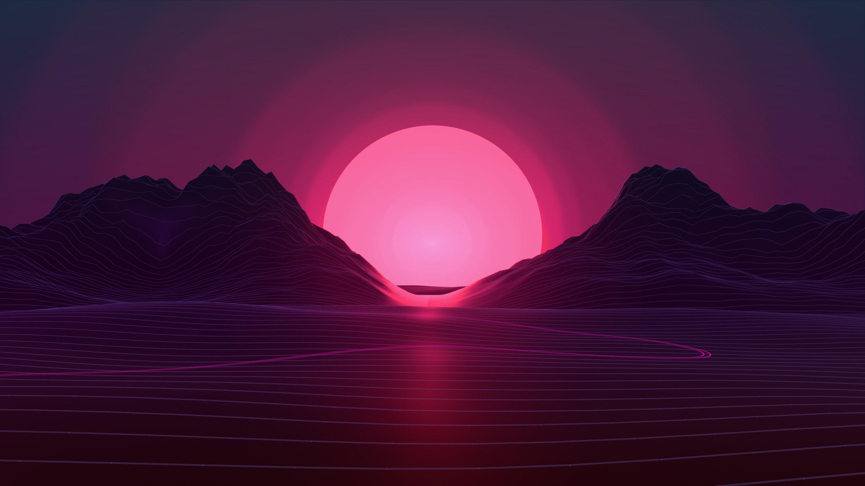 Neon Sun Wallpapers - Top Free Neon Sun Backgrounds - WallpaperAccess