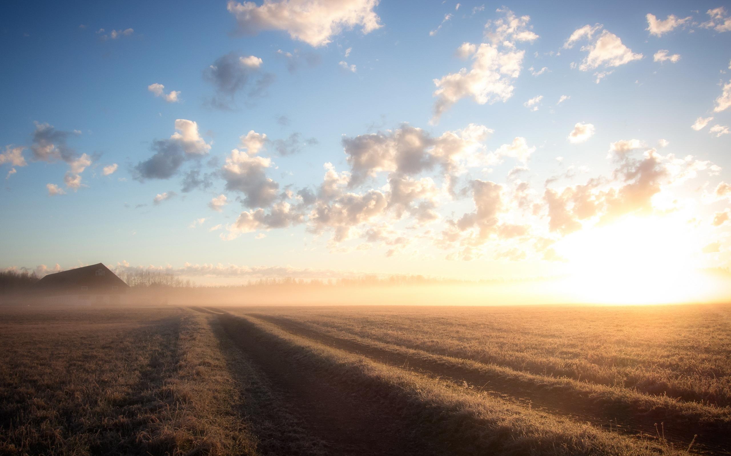 Sunrise Field Wallpapers - Top Free Sunrise Field Backgrounds ...