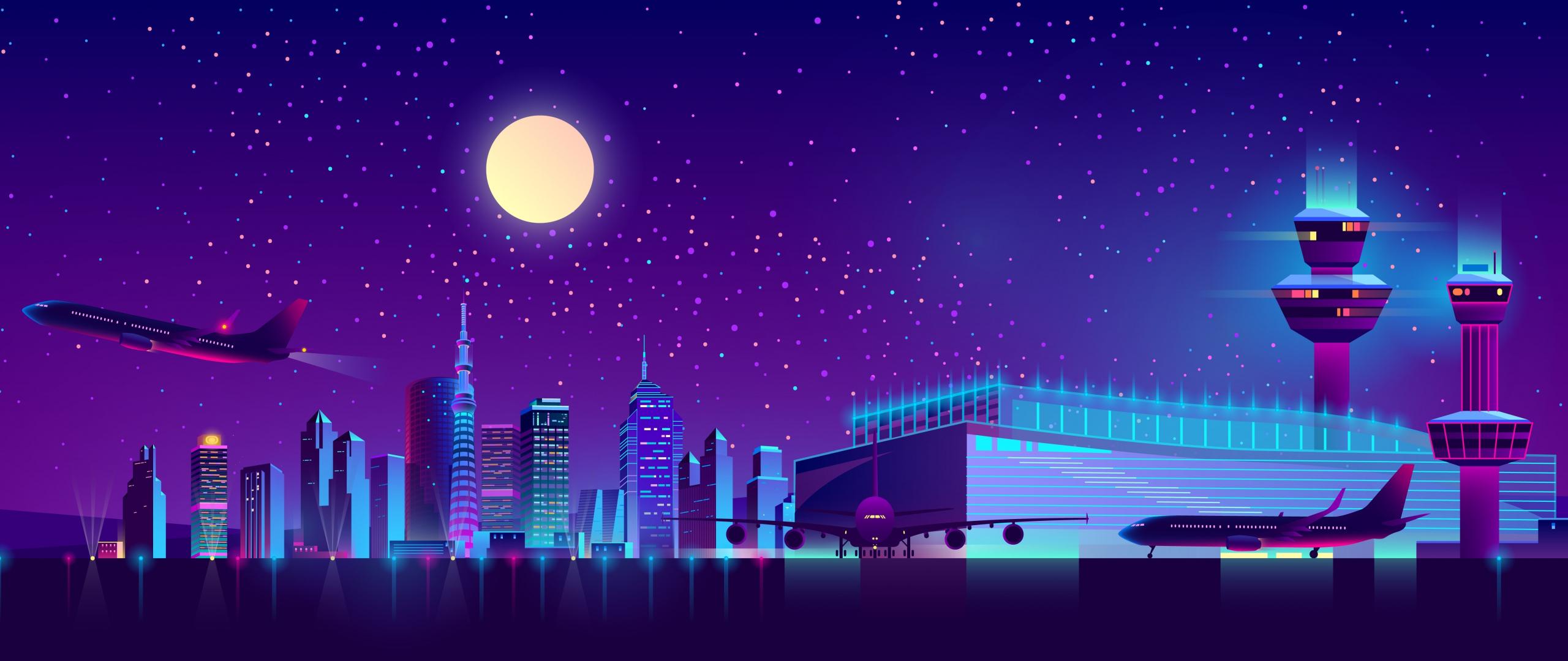 Neon Dual Monitor Wallpapers - Top Free Neon Dual Monitor Backgrounds ...