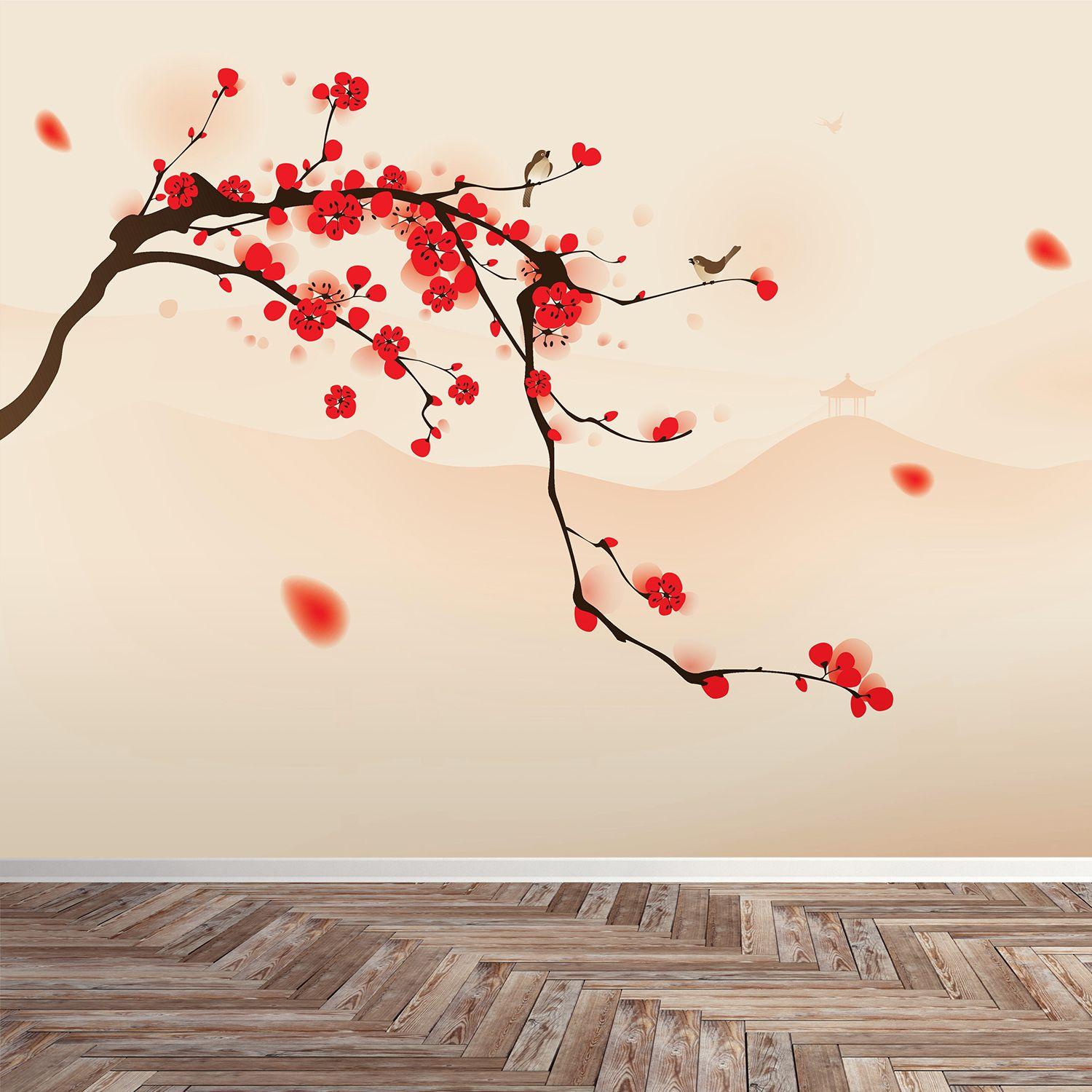 Red Cherry Blossom Wallpapers - Top Free Red Cherry Blossom Backgrounds ...