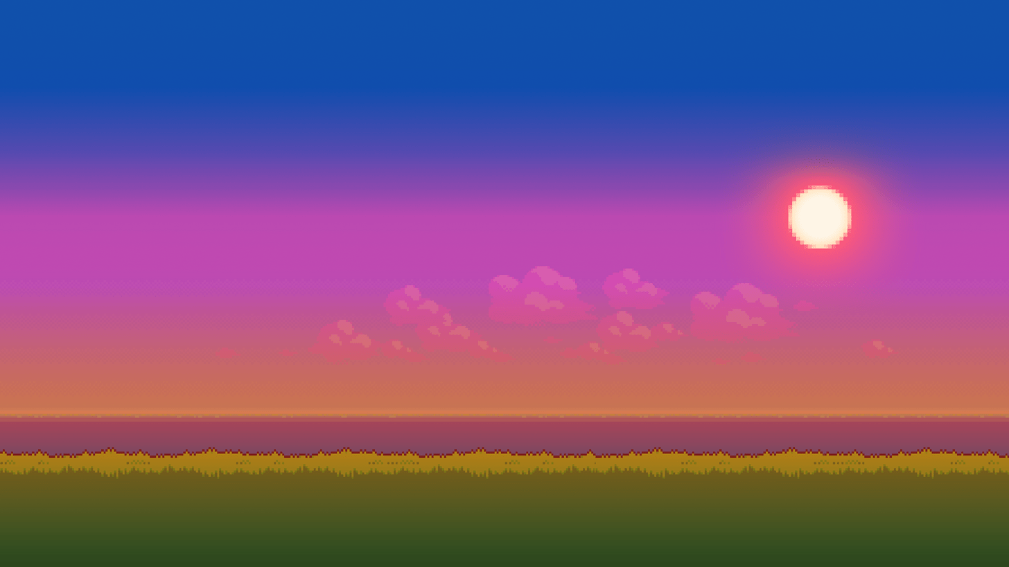 Pixel Sunset Wallpapers - Top Free Pixel Sunset Backgrounds ...