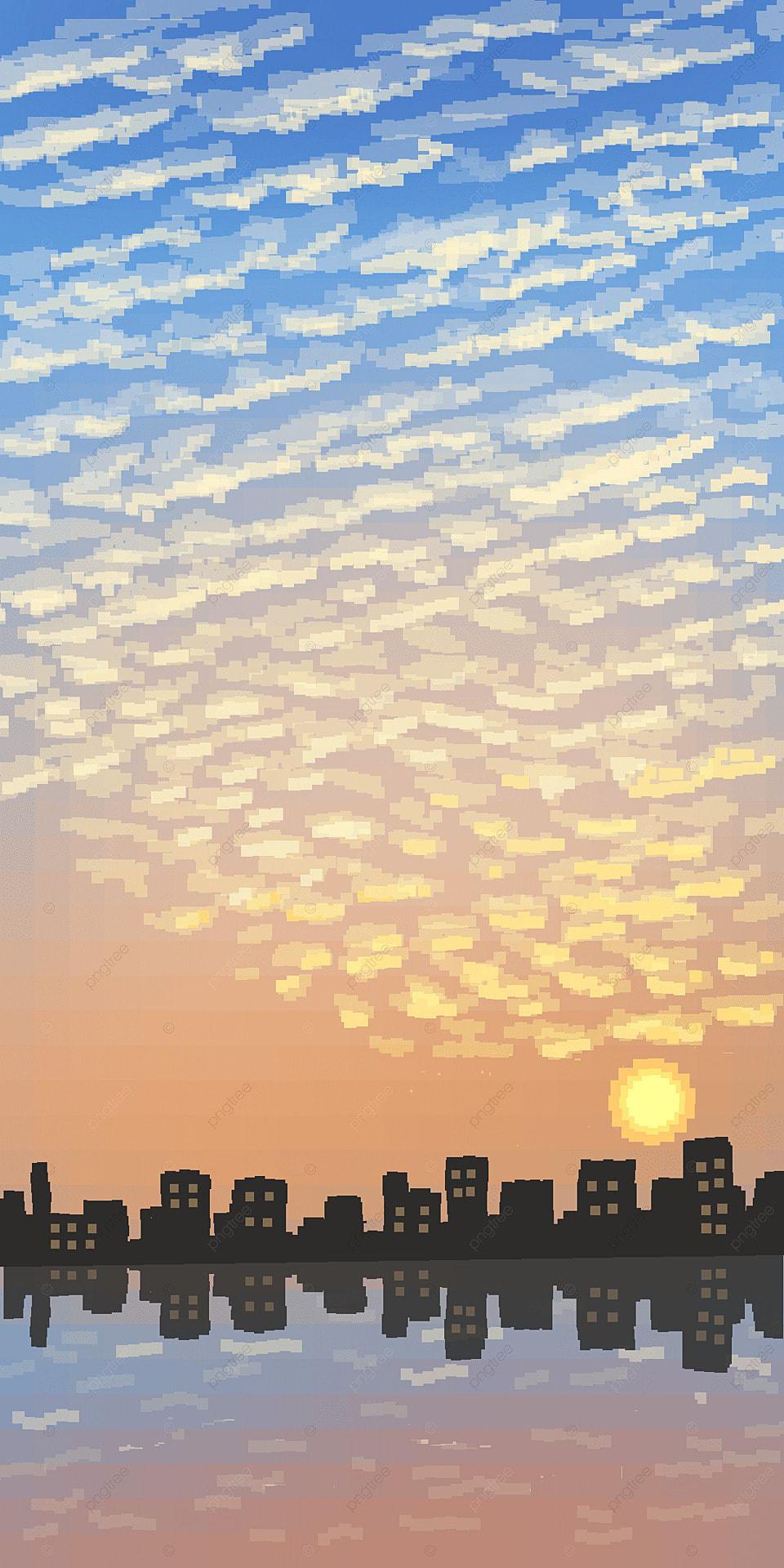 Pixel Sunset Wallpapers - Top Free Pixel Sunset Backgrounds ...