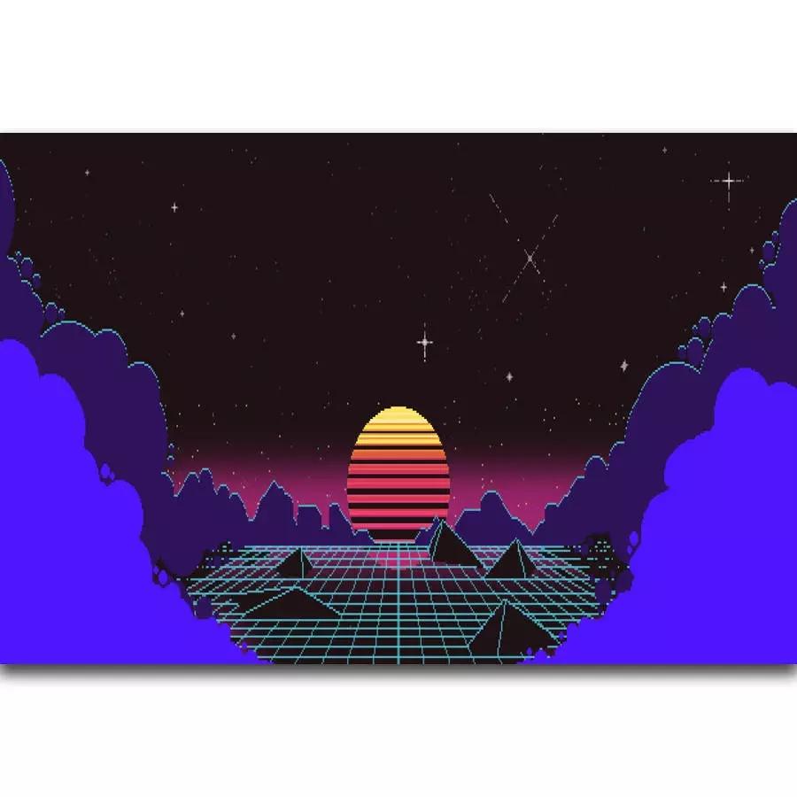 Pixel Sunset Wallpapers - Top Free Pixel Sunset Backgrounds ...