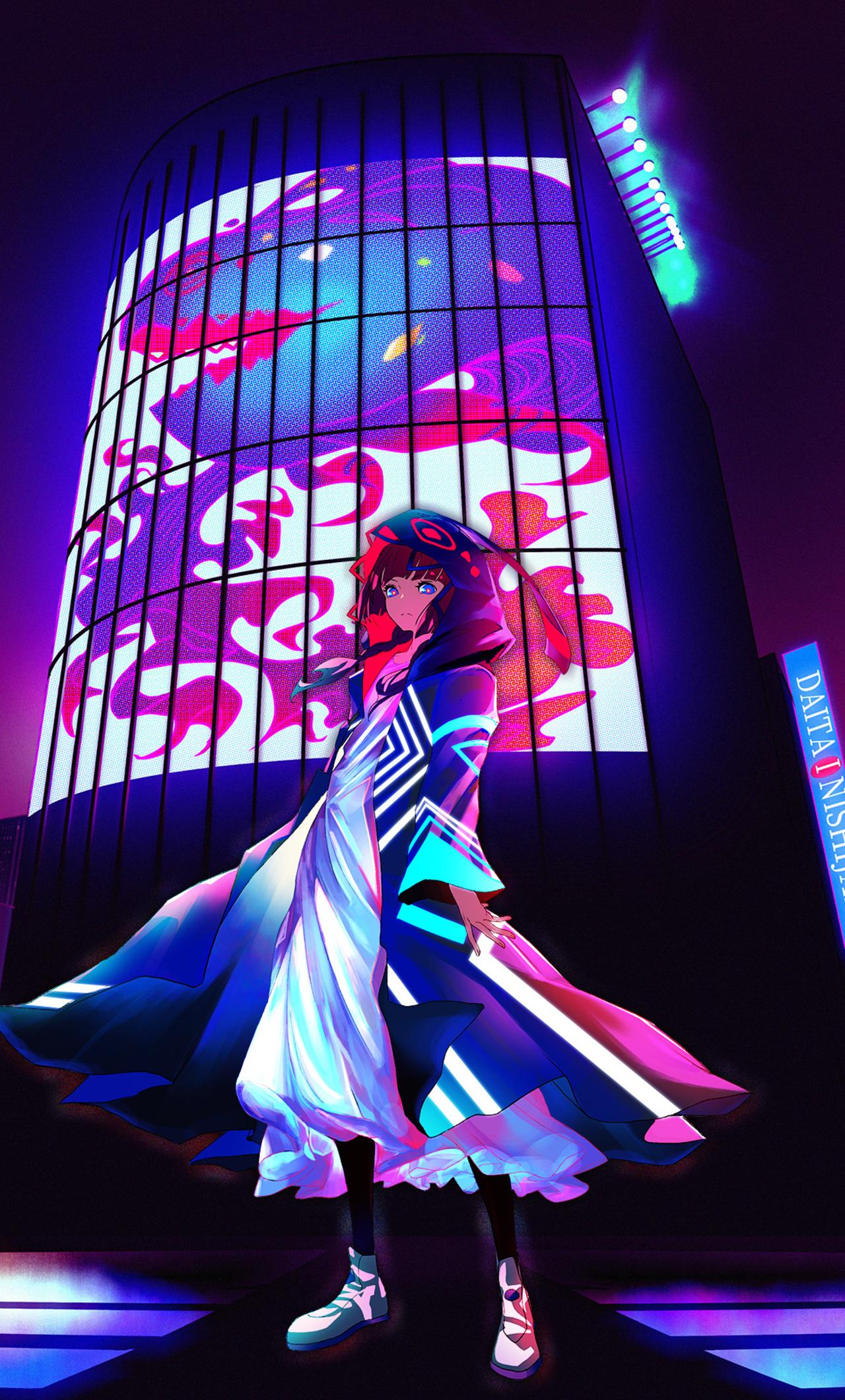Anime Girl Neon Wallpapers - Top Free Anime Girl Neon Backgrounds ...