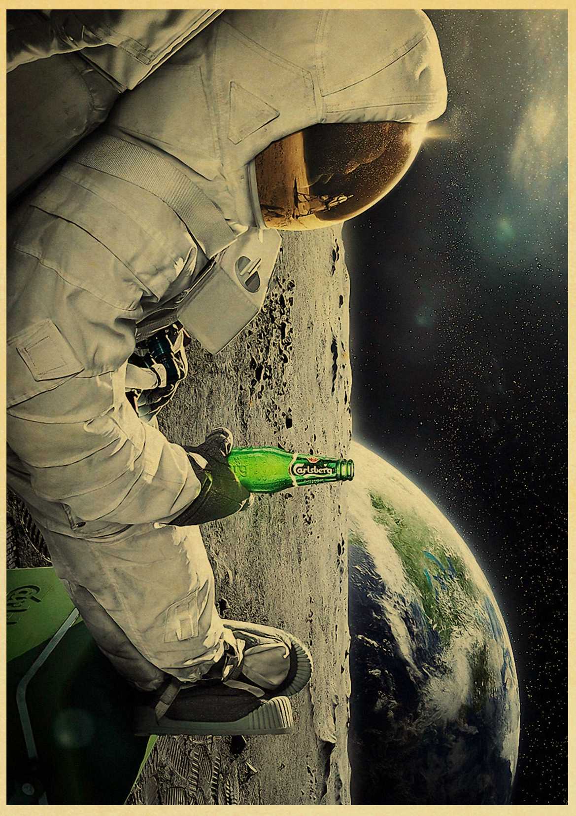 Astronaut Drinking Beer On Moon Wallpapers - Top Free Astronaut ...