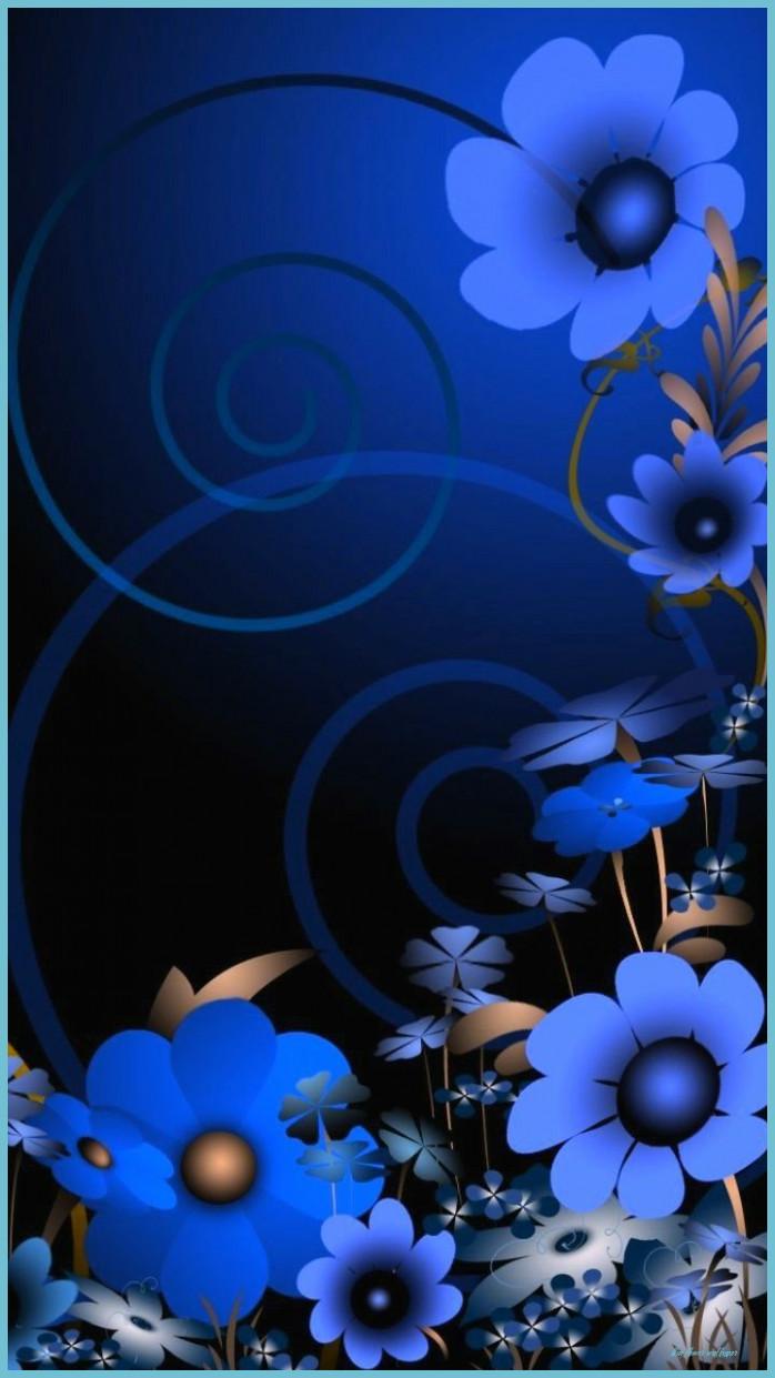Blue Flower Phone Wallpapers - Top Free Blue Flower Phone Backgrounds ...