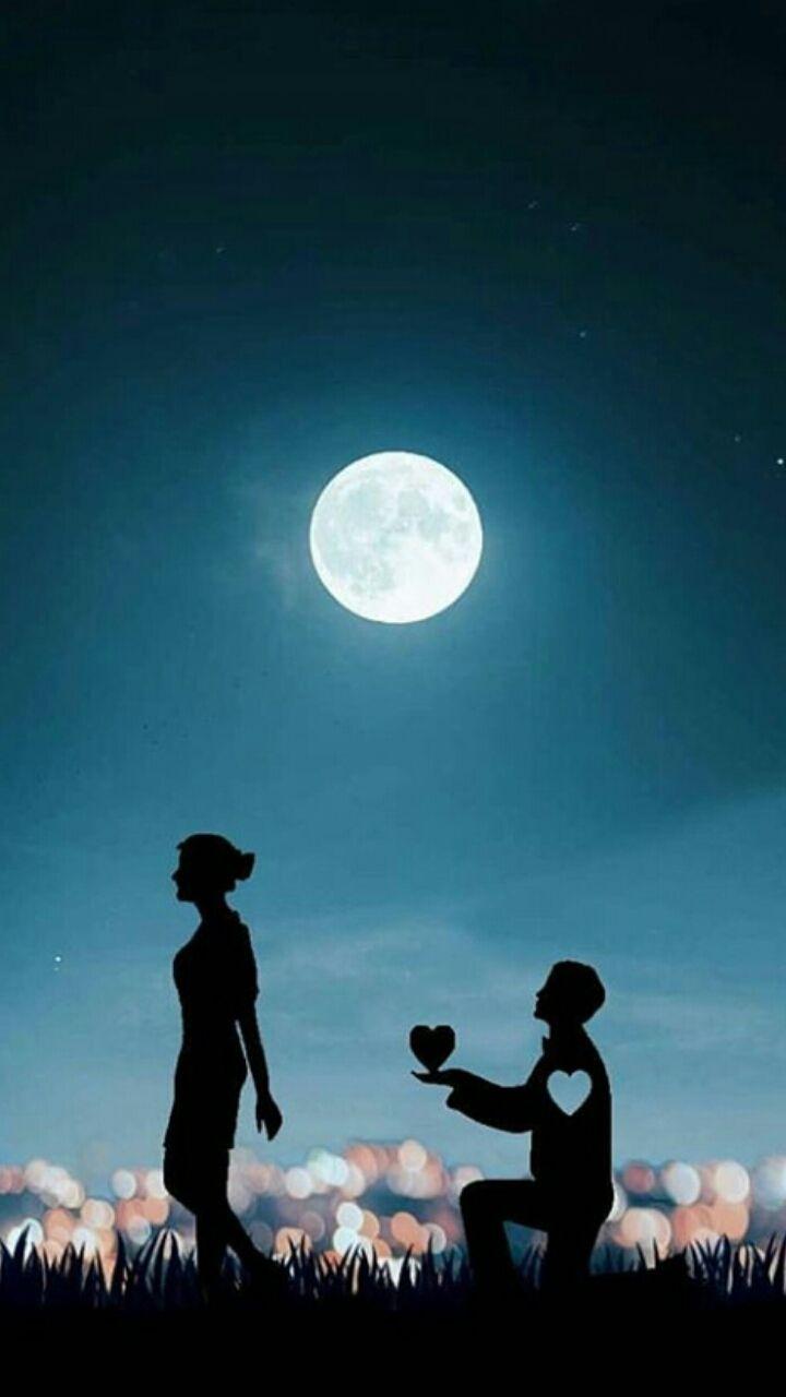 Love Couples Moon Wallpapers - Top Free Love Couples Moon Backgrounds ...