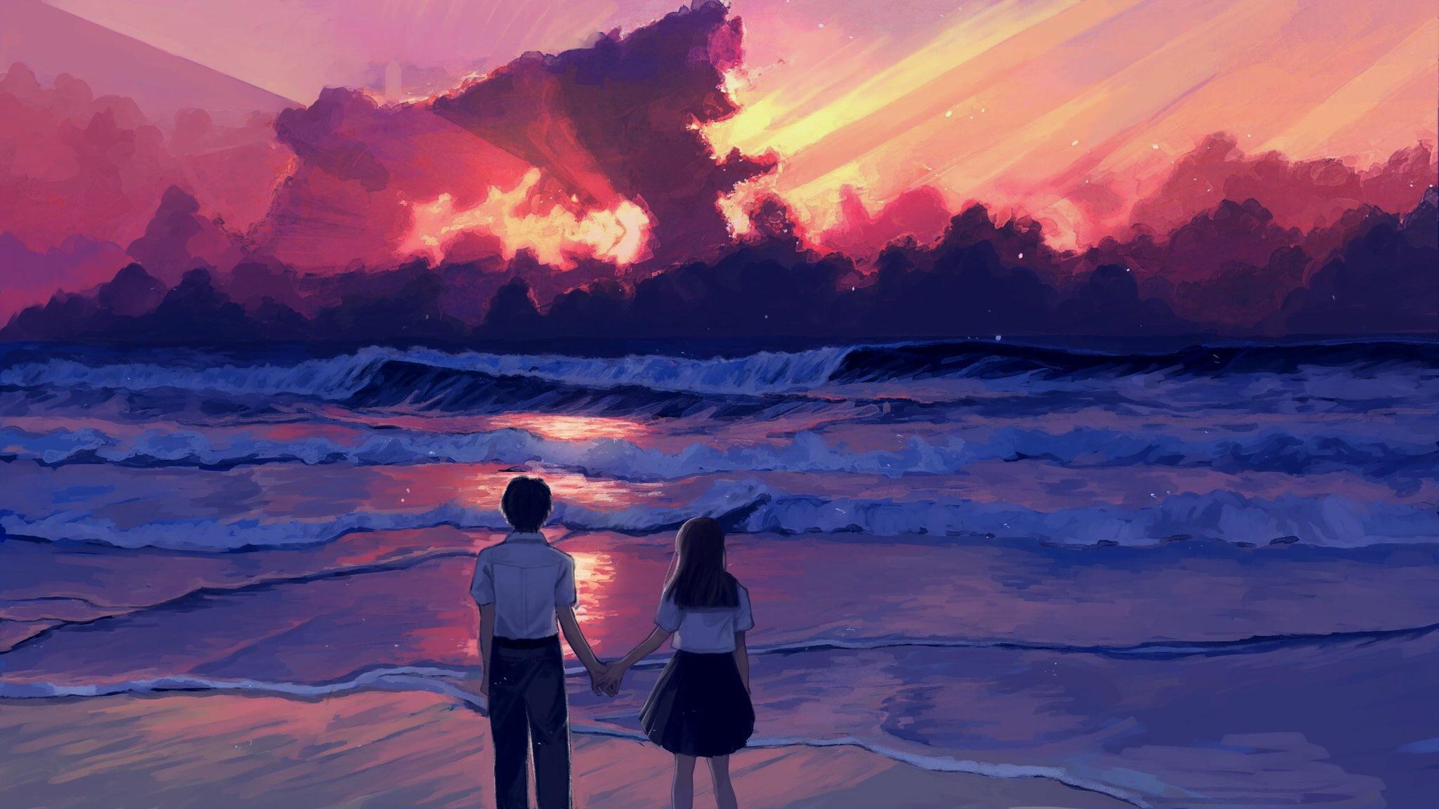 Sunset Anime HD Wallpapers - Top Free Sunset Anime HD Backgrounds ...
