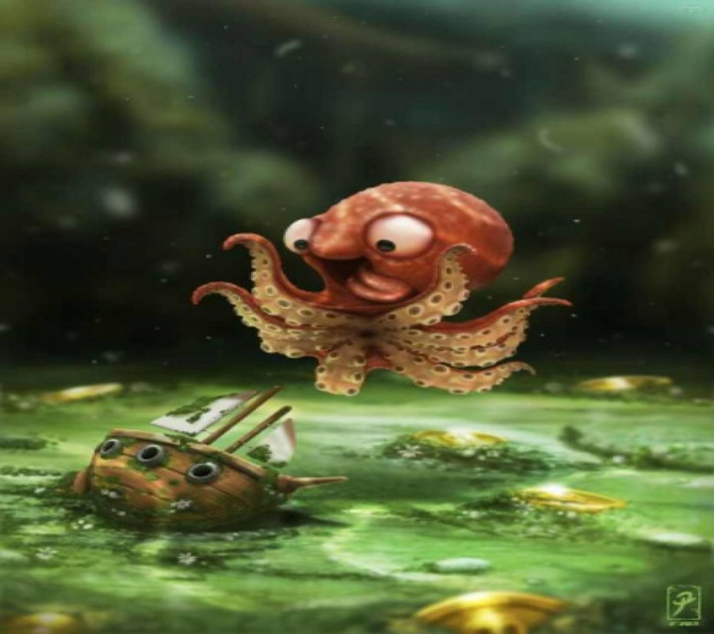 Cute Squid Wallpapers - Top Free Cute Squid Backgrounds - WallpaperAccess