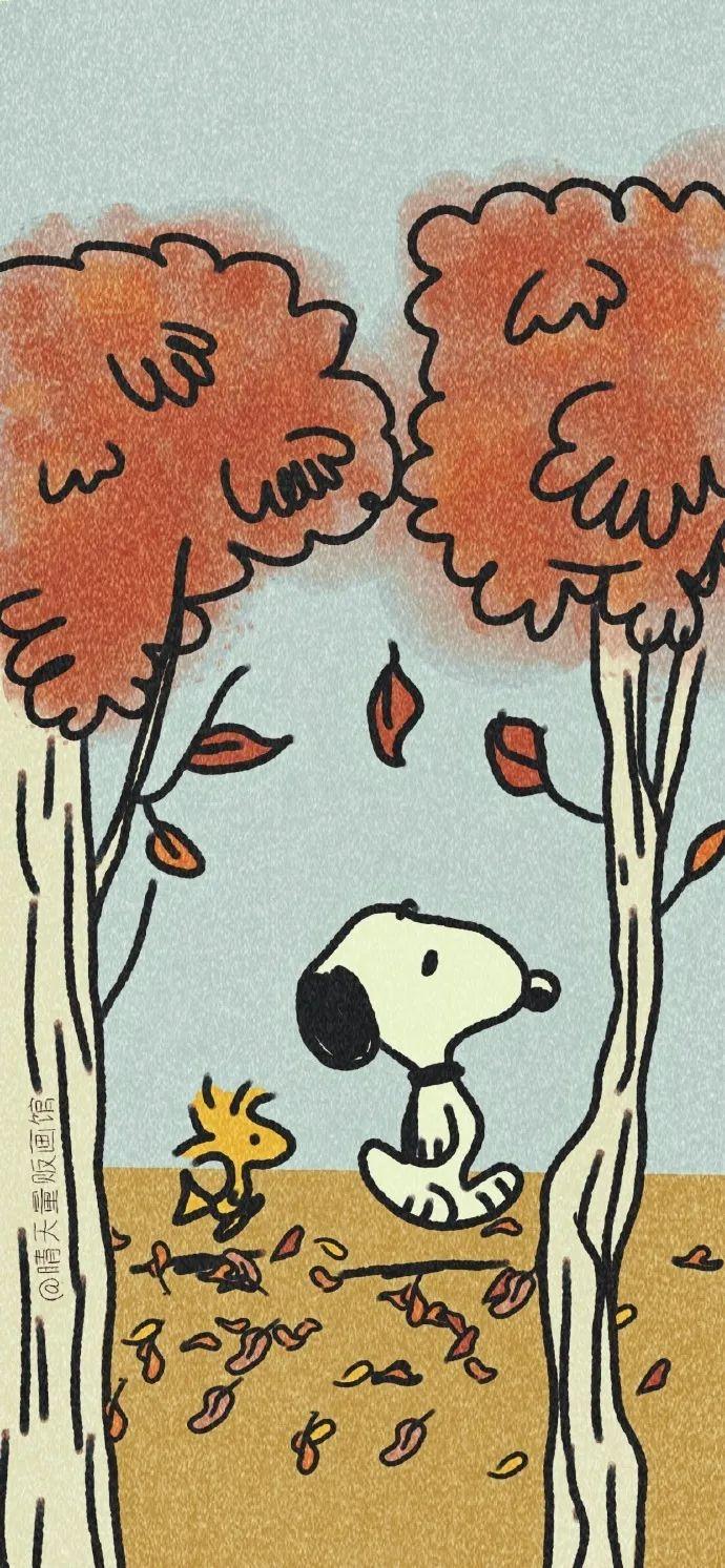 Snoopy Autumn Wallpapers - Top Free Snoopy Autumn Backgrounds ...