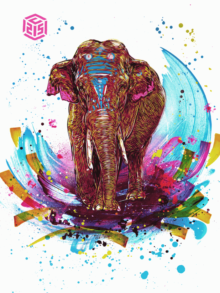 Colorful Elephant Art Wallpapers - Top Free Colorful Elephant Art ...