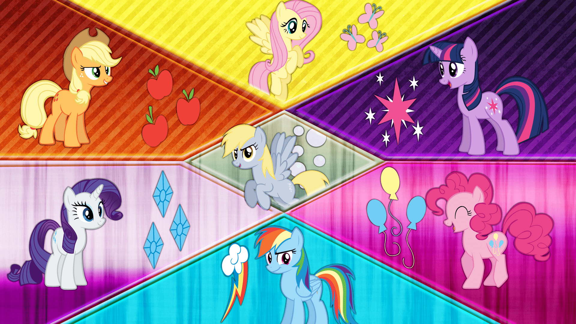 Mane Six Wallpapers - Top Free Mane Six Backgrounds - WallpaperAccess