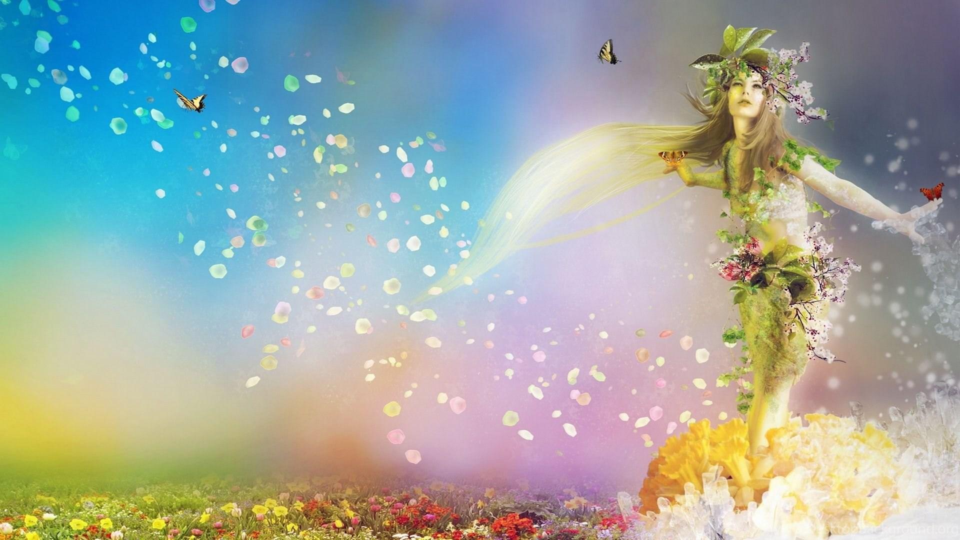 Garden Fairies Wallpapers - Top Free Garden Fairies Backgrounds - WallpaperAccess