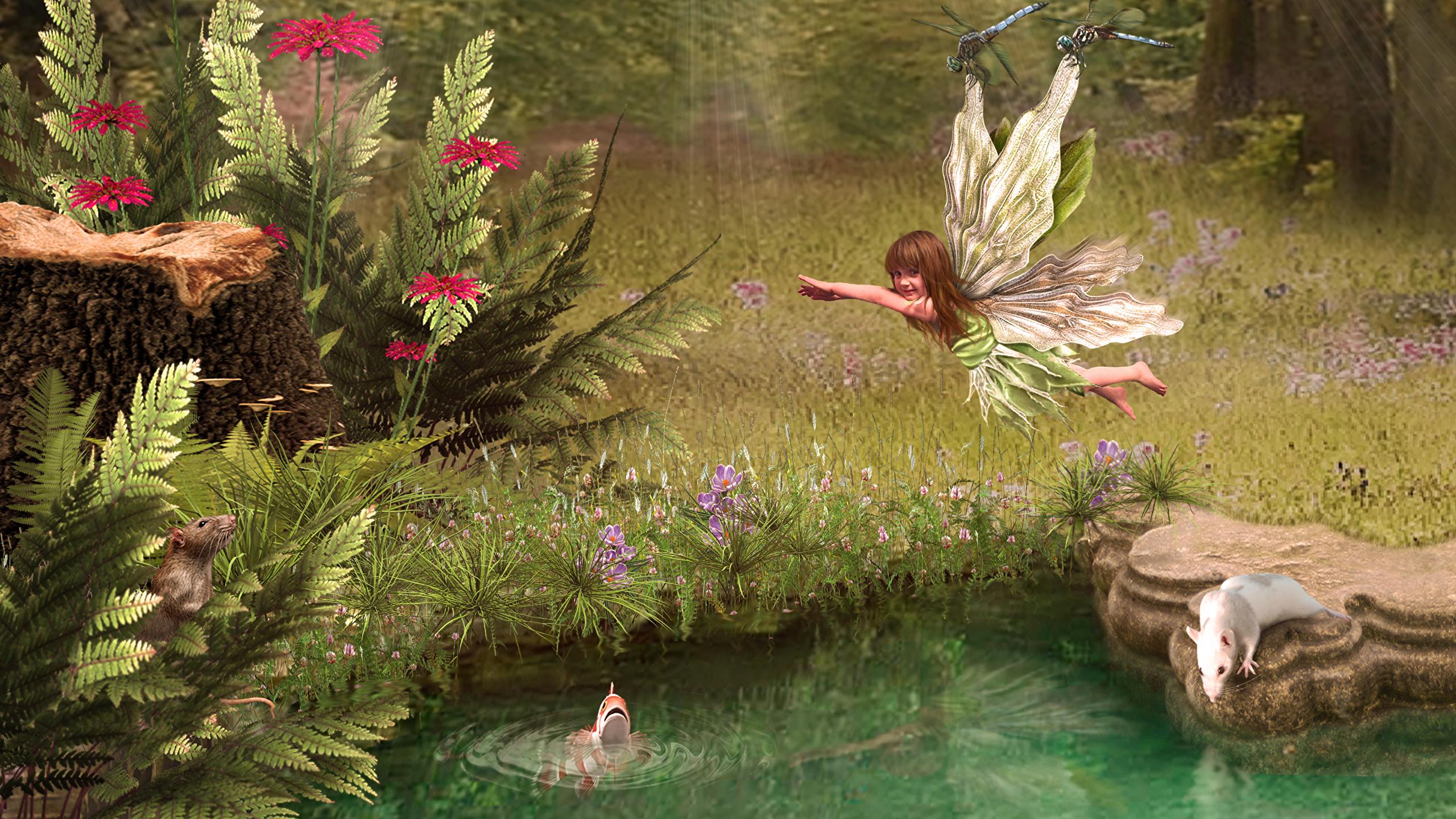 Garden Fairies Wallpapers - Top Free Garden Fairies Backgrounds - WallpaperAccess