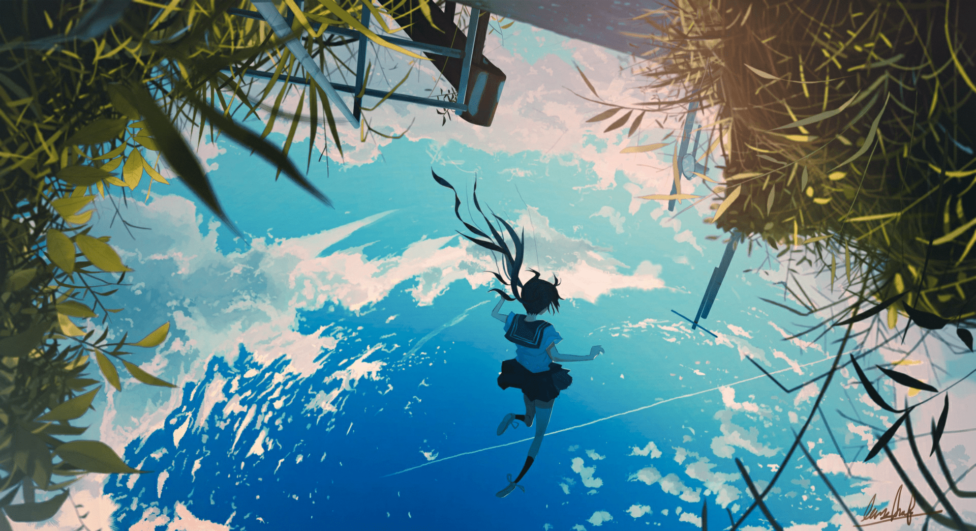 Anime Falling Wallpapers - Top Free Anime Falling Backgrounds ...