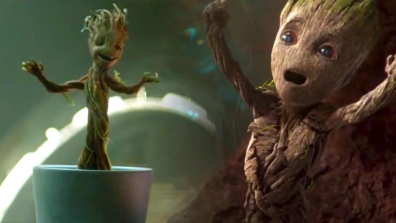 Baby Groot Dancing Wallpapers - Top Free Baby Groot Dancing Backgrounds ...