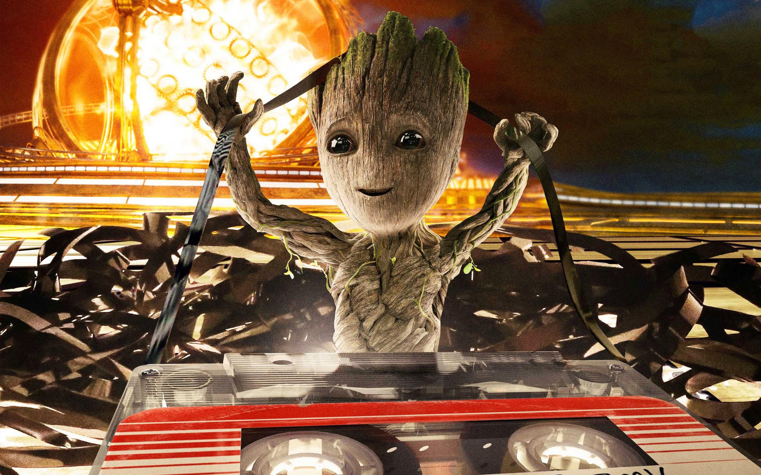 Baby Groot Dancing Wallpapers - Top Free Baby Groot Dancing Backgrounds ...