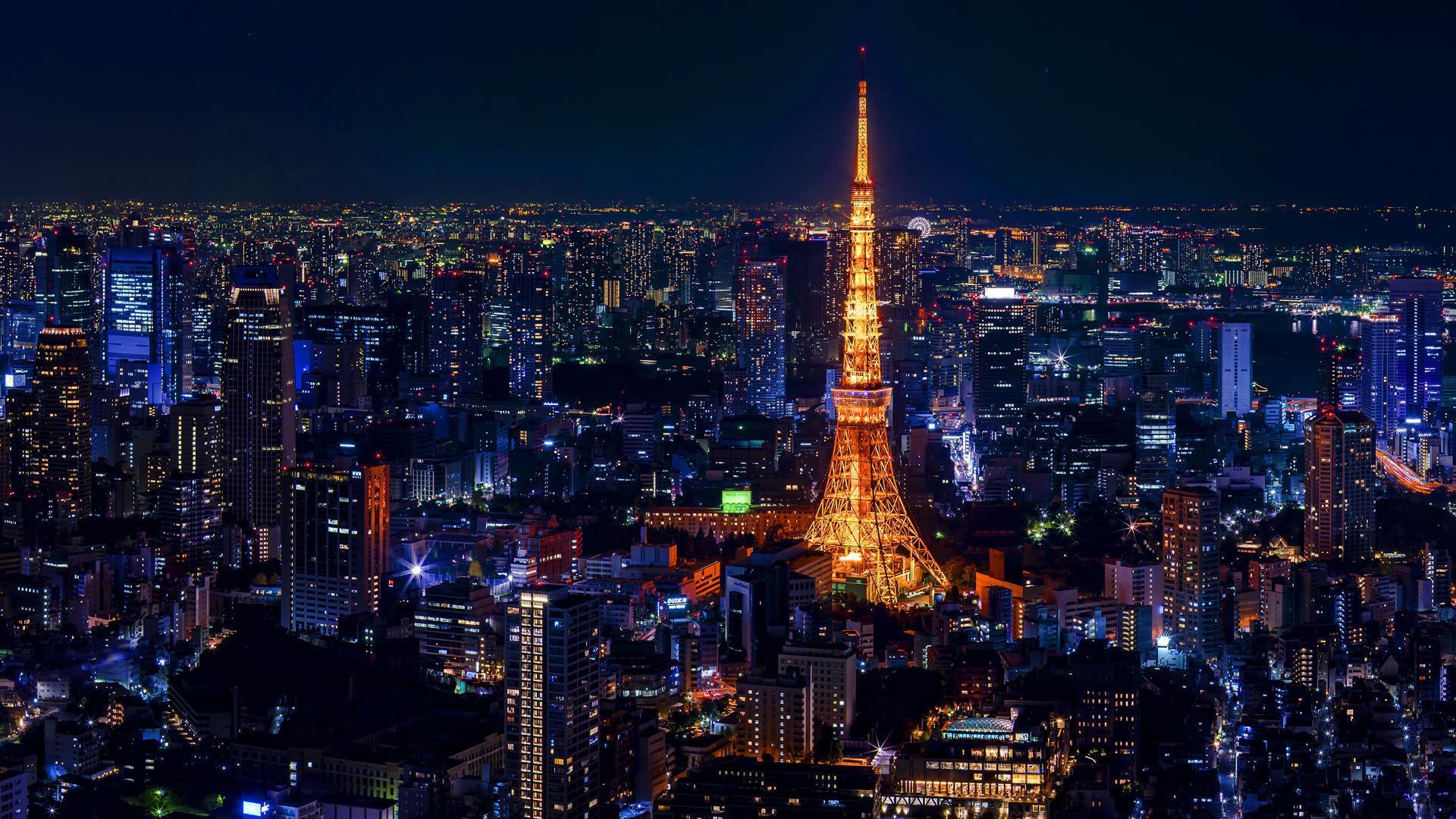 Tokyo Night Skyline Wallpapers - Top Free Tokyo Night Skyline ...
