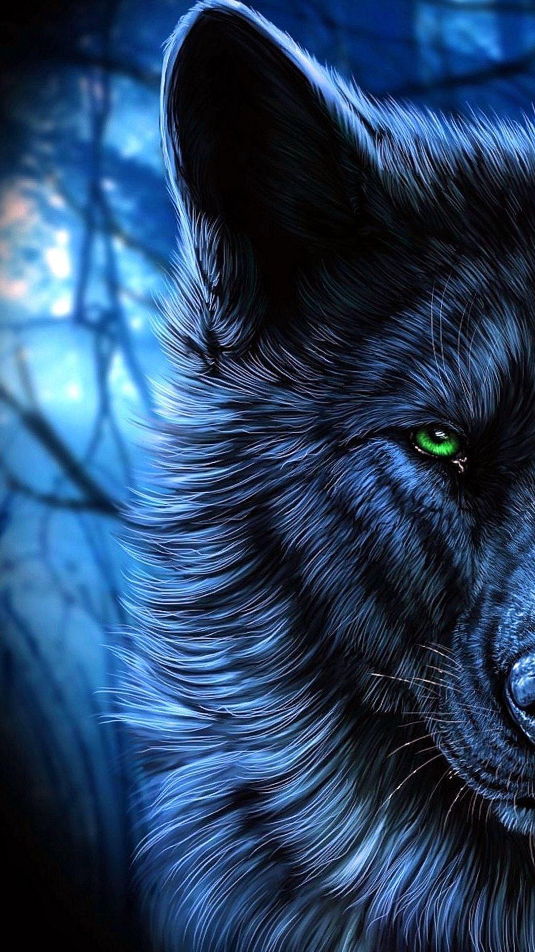 Blue Lightning Wolf Wallpapers - Top Free Blue Lightning Wolf ...