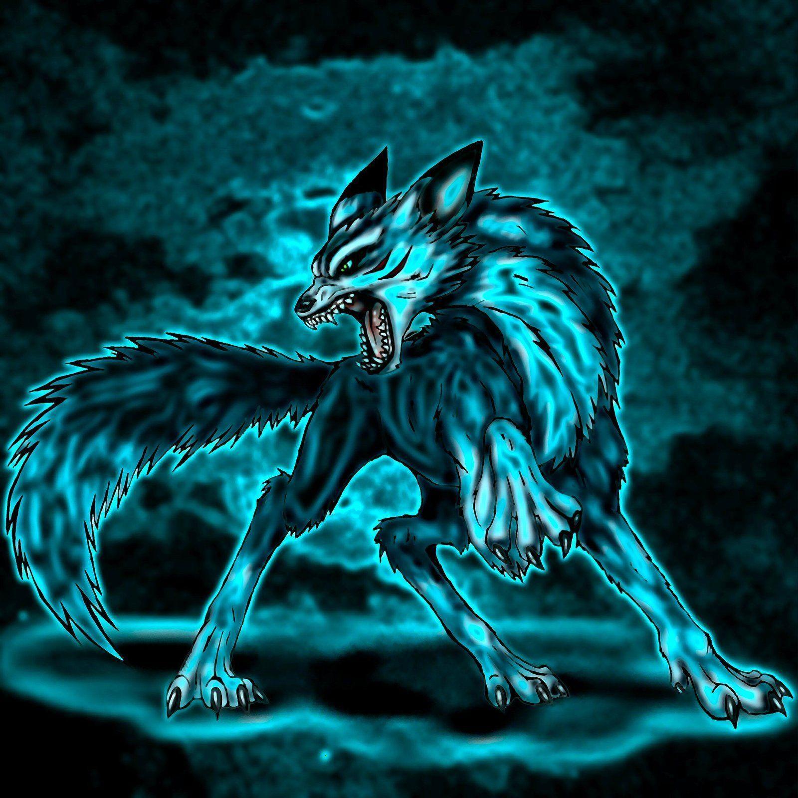 Blue Lightning Wolf Wallpapers - Top Free Blue Lightning Wolf ...