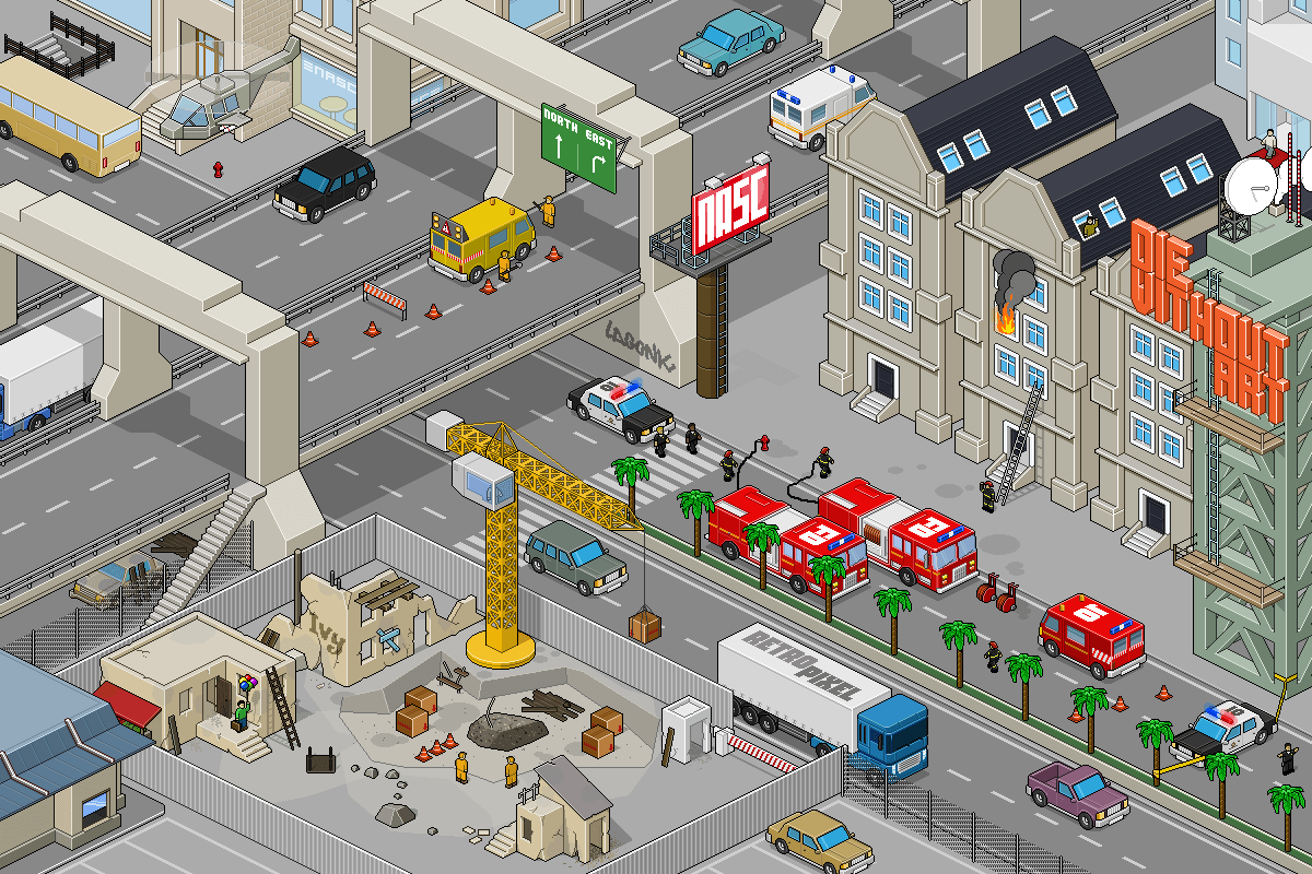 City Pixel Art Wallpapers - Top Free City Pixel Art Backgrounds ...