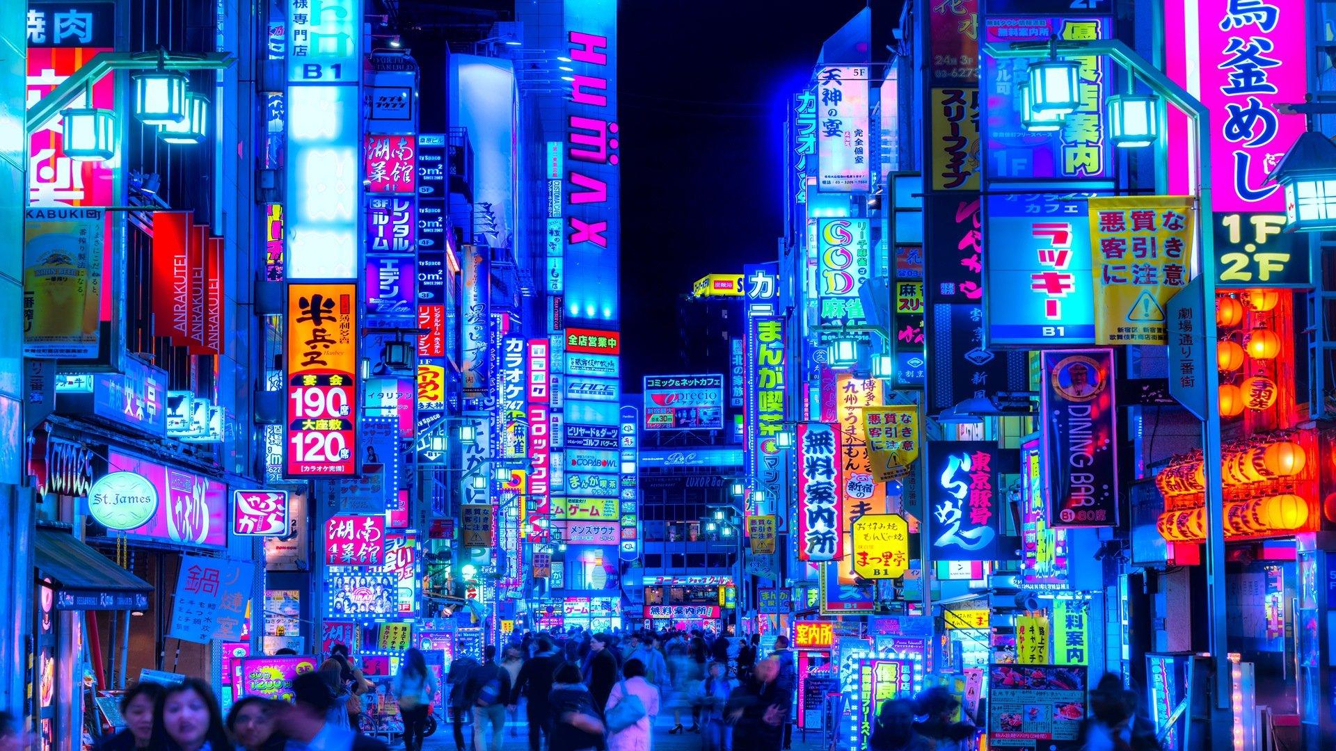 Neon Japan Wallpapers - Top Free Neon Japan Backgrounds - WallpaperAccess