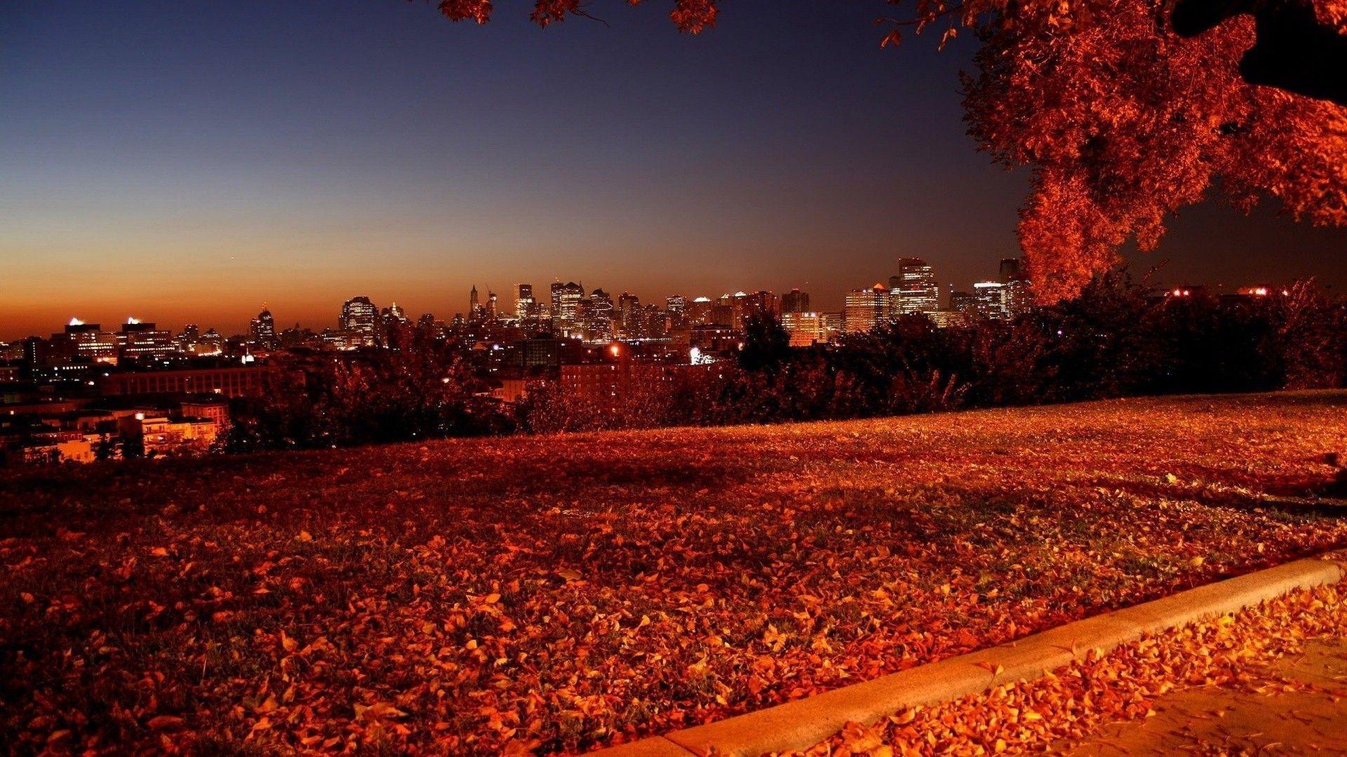 Autumn Night Desktop Wallpapers - Top Free Autumn Night Desktop ...