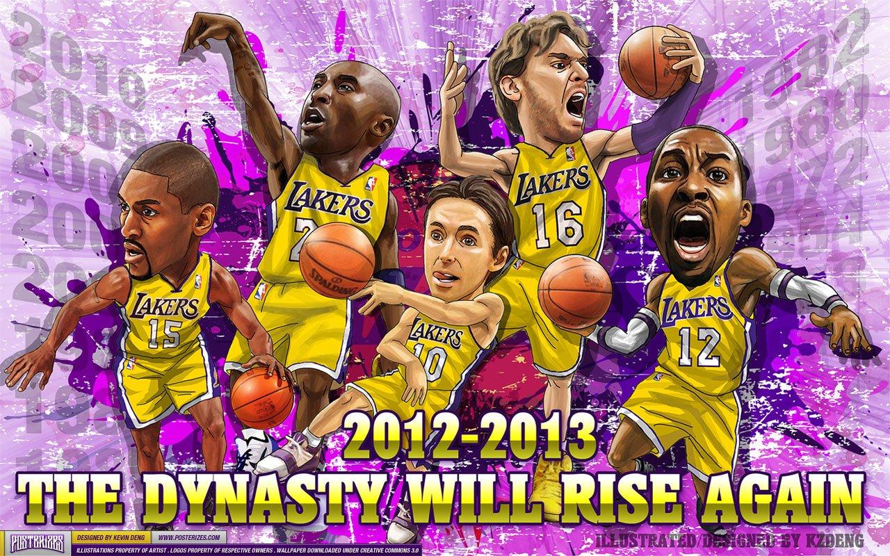 Lakers Cartoon Wallpapers - Top Free Lakers Cartoon Backgrounds ...