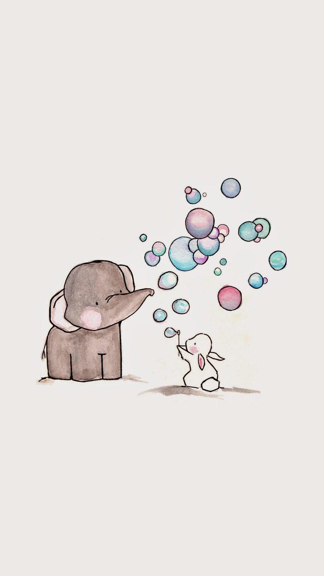 Cute Elephant Art Wallpapers - Top Free Cute Elephant Art Backgrounds ...