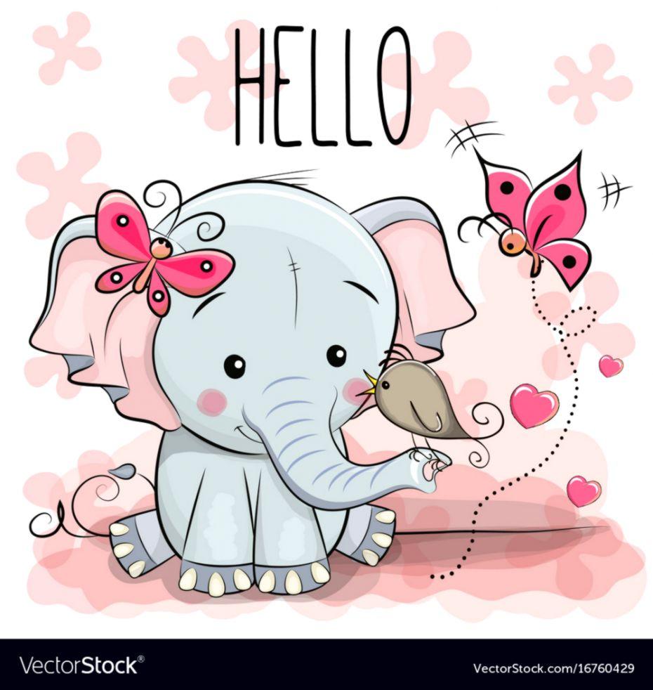 Cute Elephant Art Wallpapers - Top Free Cute Elephant Art Backgrounds ...