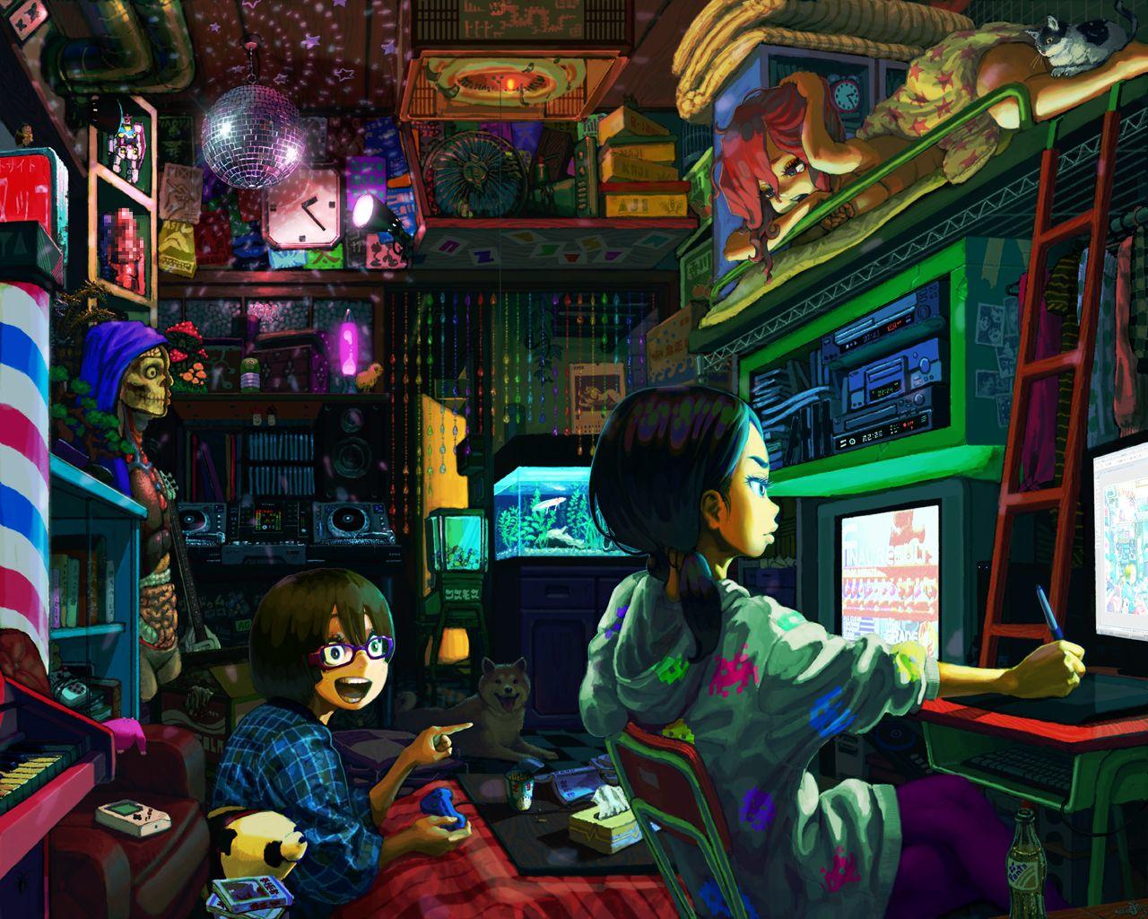 Anime Gamer Room Wallpapers - Top Free Anime Gamer Room Backgrounds ...