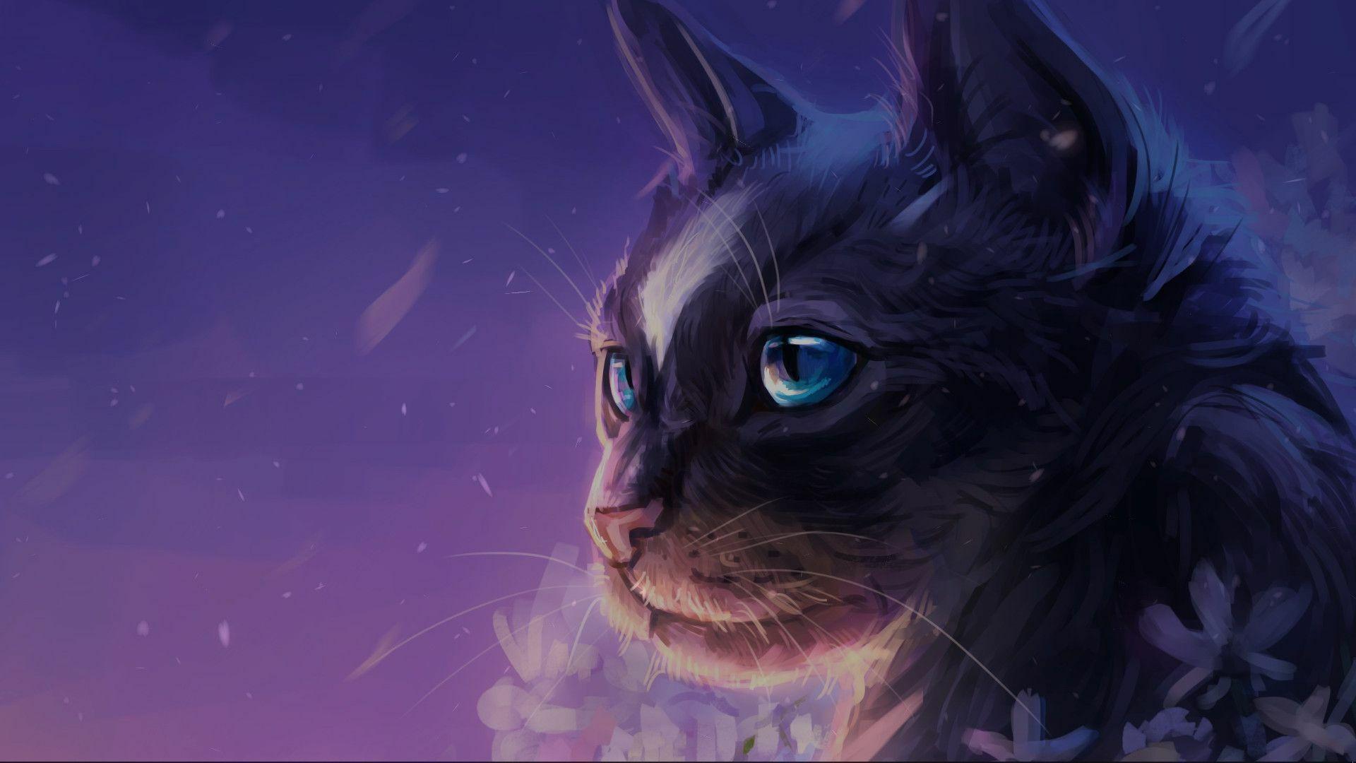 Purple Cat Wallpapers - Top Free Purple Cat Backgrounds - WallpaperAccess