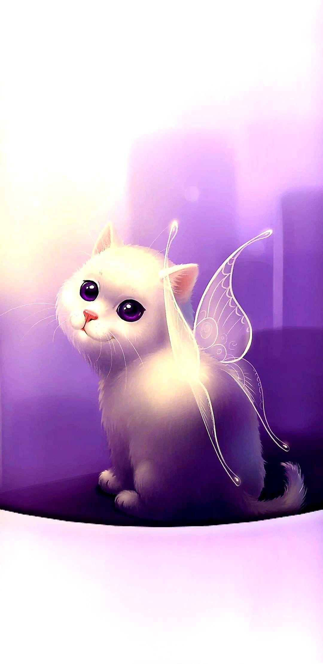 Purple Cat Wallpapers - Top Free Purple Cat Backgrounds - WallpaperAccess