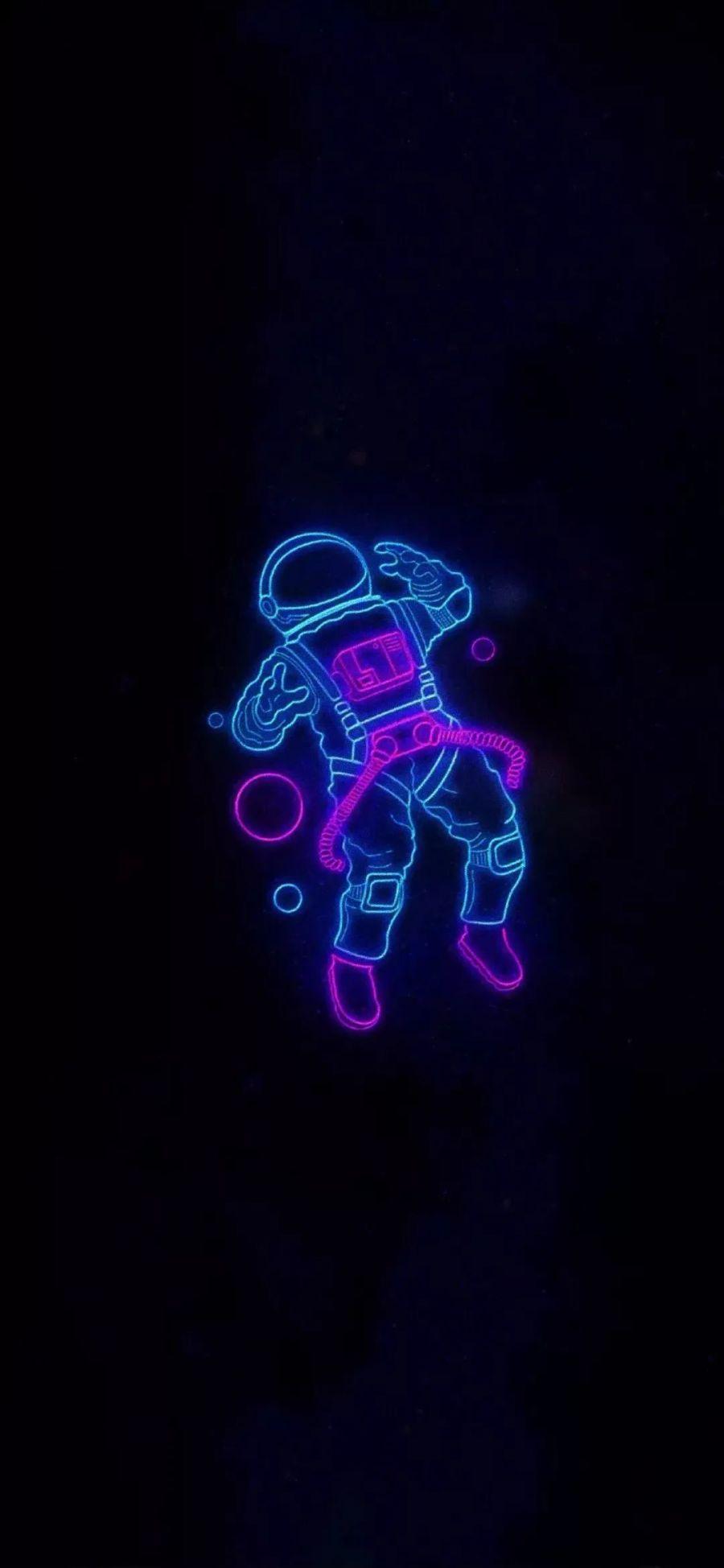 Astronaut Neon Light Wallpapers - Top Free Astronaut Neon Light ...
