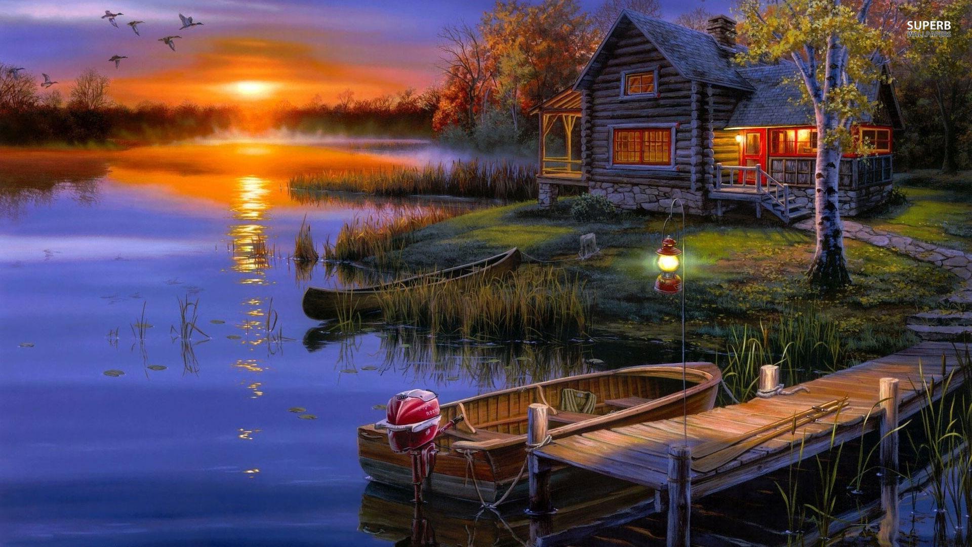 Fall Cabin Wallpapers - Top Free Fall Cabin Backgrounds - WallpaperAccess