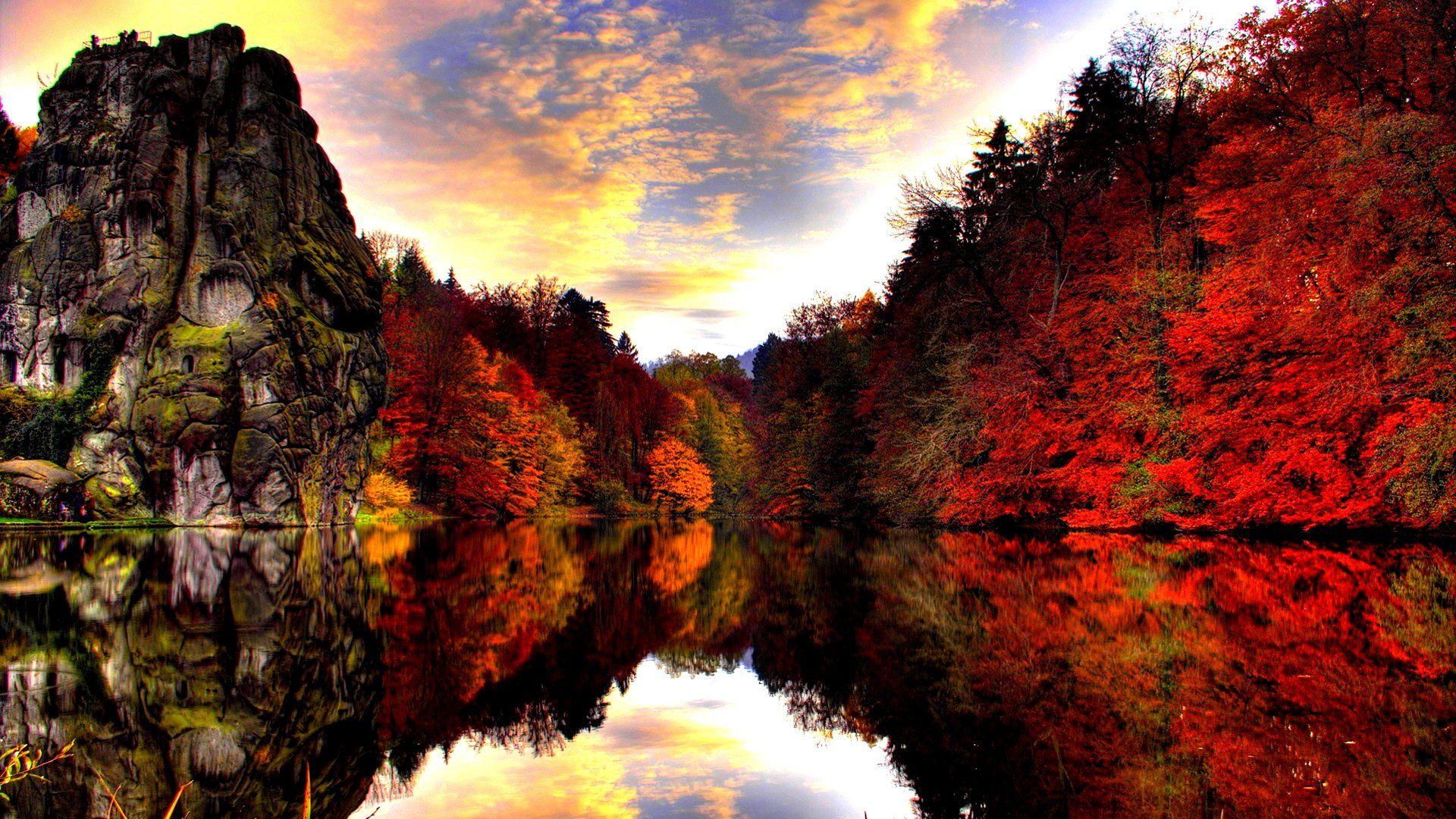 Fall Mountain Lake Wallpapers - Top Free Fall Mountain Lake Backgrounds - WallpaperAccess