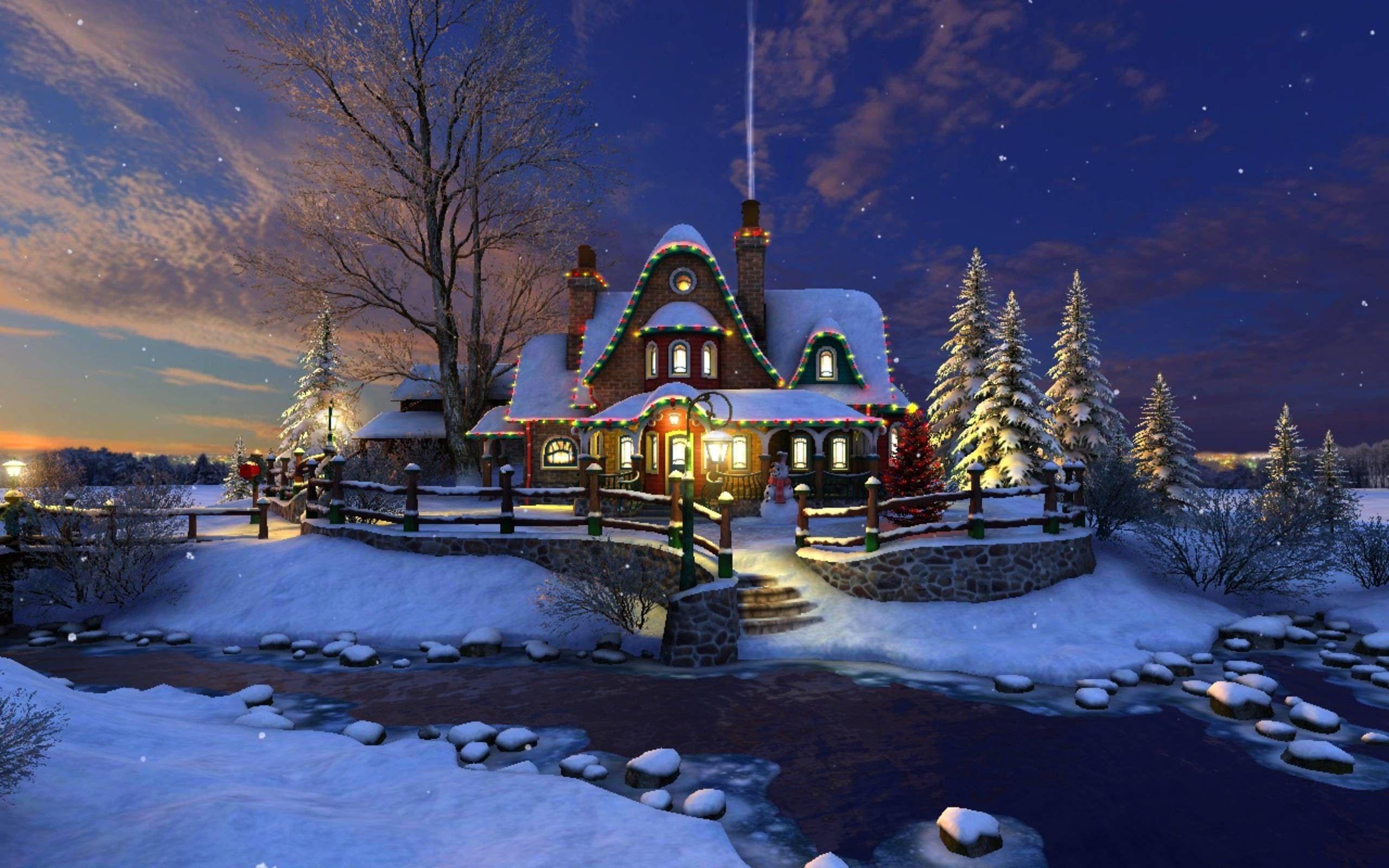 Christmas Cabin Wallpapers - Top Free Christmas Cabin Backgrounds ...
