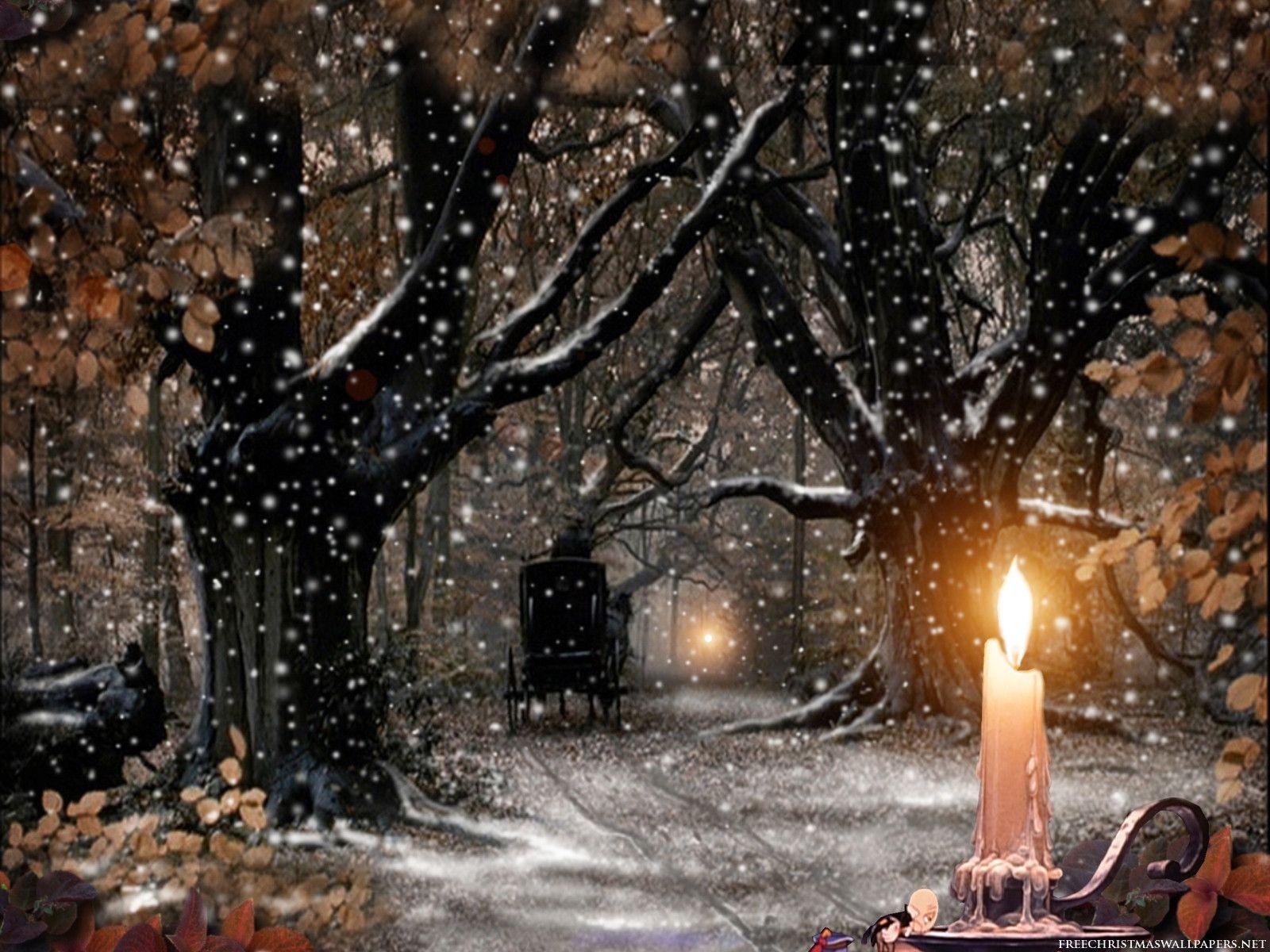 Night Snowfall Wallpapers - Top Free Night Snowfall Backgrounds ...