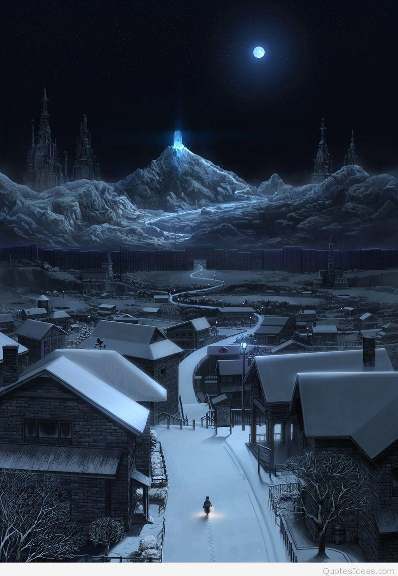 Night Snowfall Wallpapers - Top Free Night Snowfall Backgrounds ...