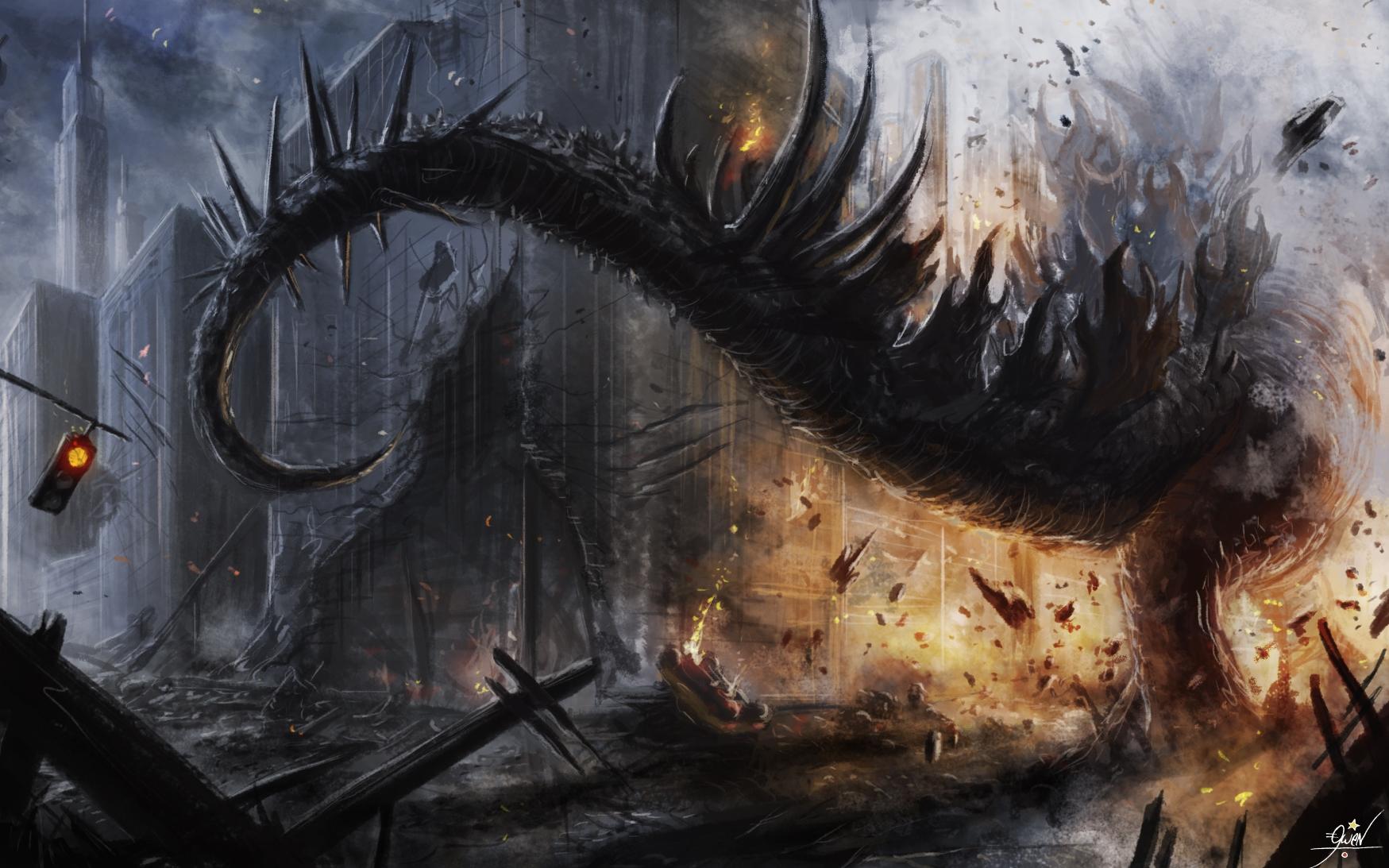 Godzilla Dragon Wallpapers - Top Free Godzilla Dragon Backgrounds ...
