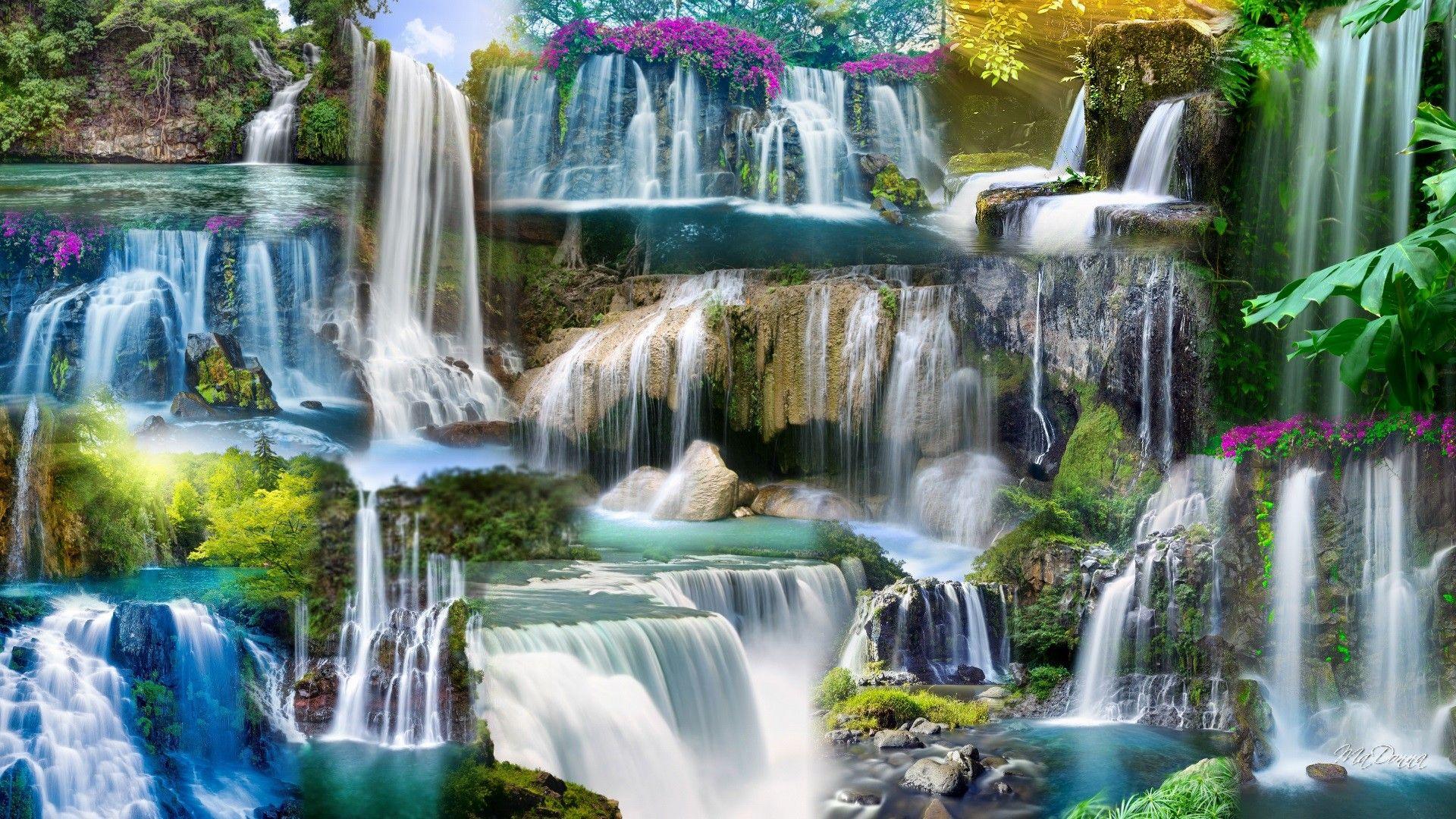 Pink Waterfall Wallpapers - Top Free Pink Waterfall Backgrounds ...