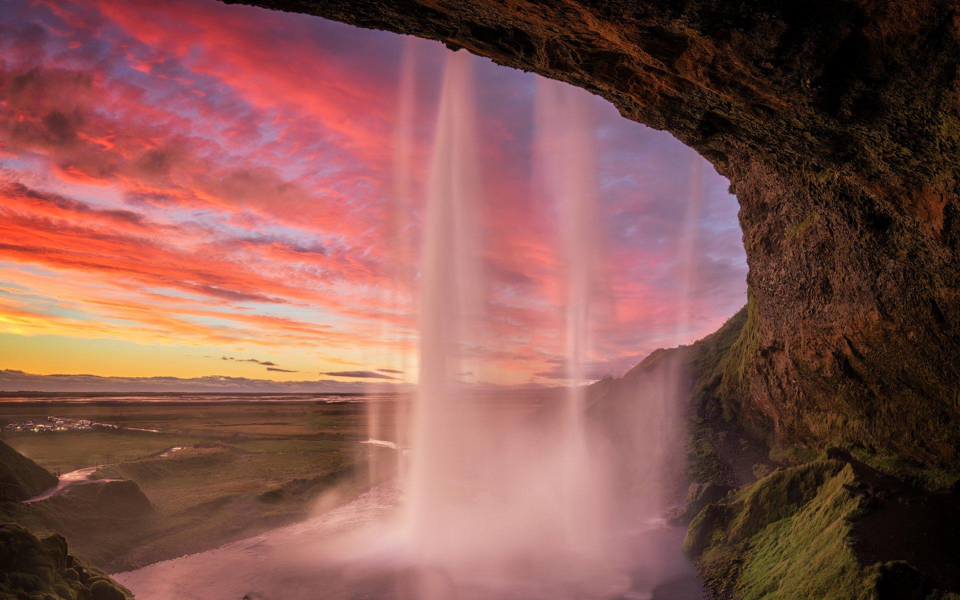 Pink Waterfall Wallpapers - Top Free Pink Waterfall Backgrounds ...