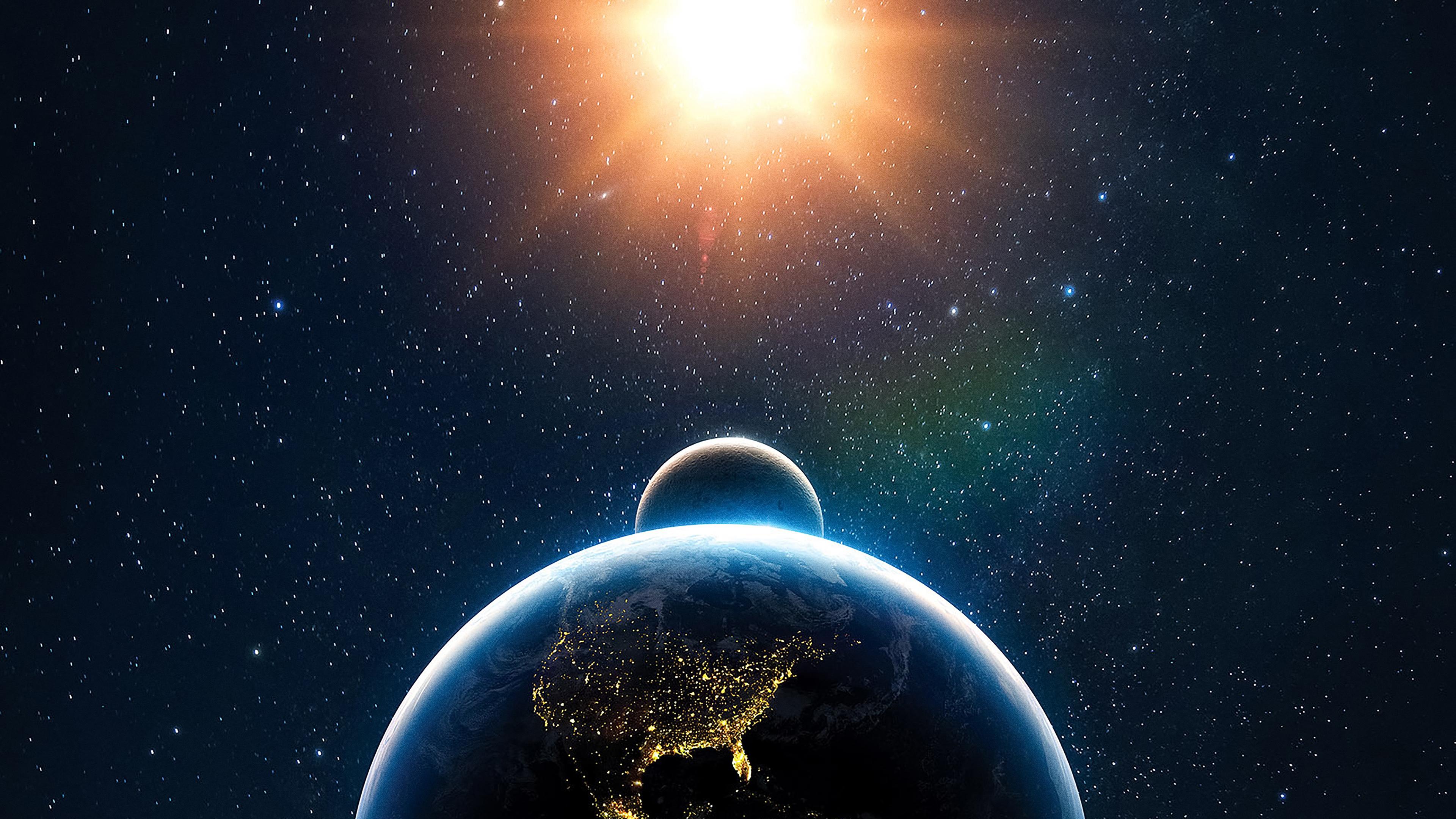 Earth Moon and Sun Wallpapers - Top Free Earth Moon and Sun Backgrounds ...