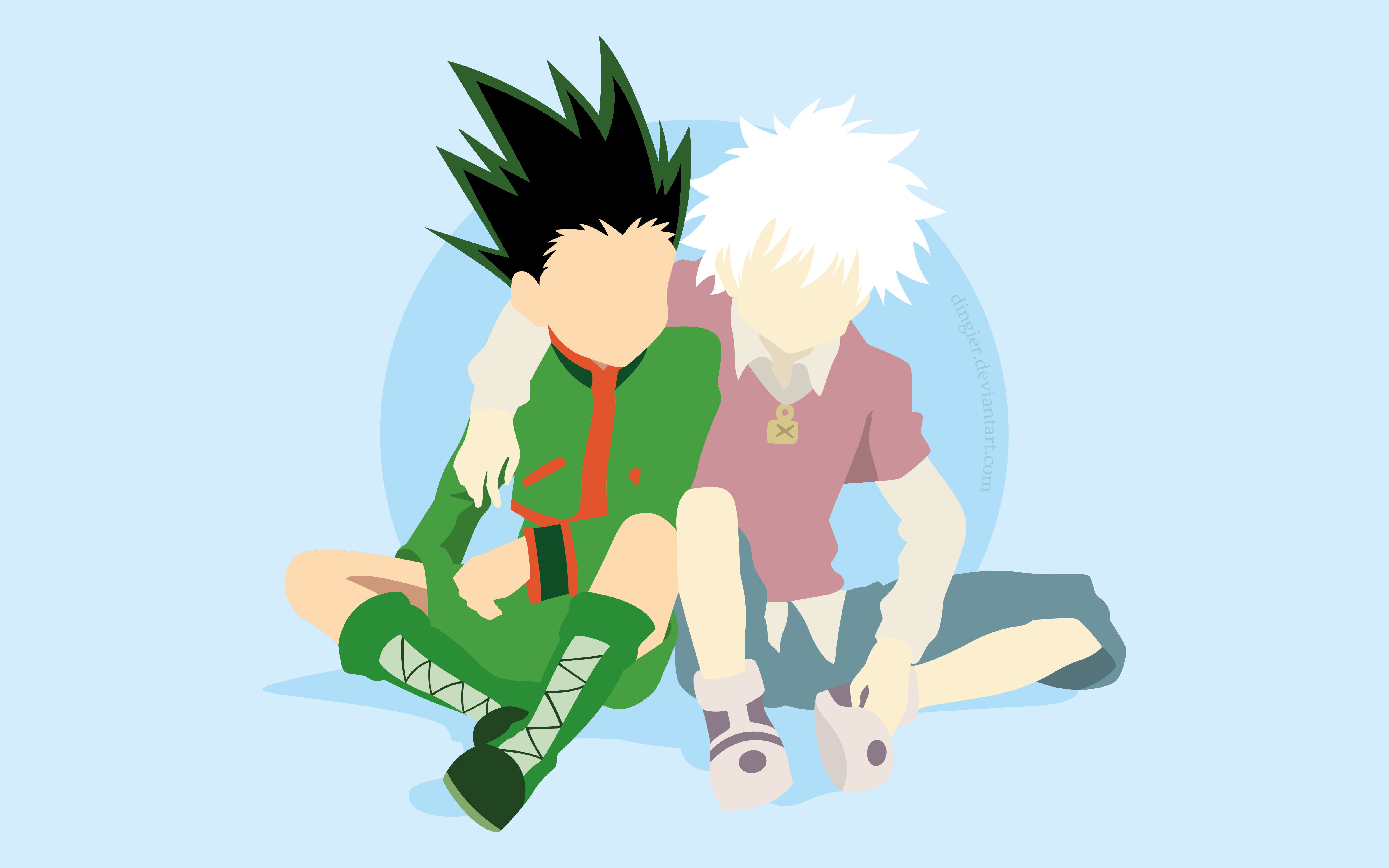 Killua Minimalist Wallpapers - Top Free Killua Minimalist Backgrounds ...