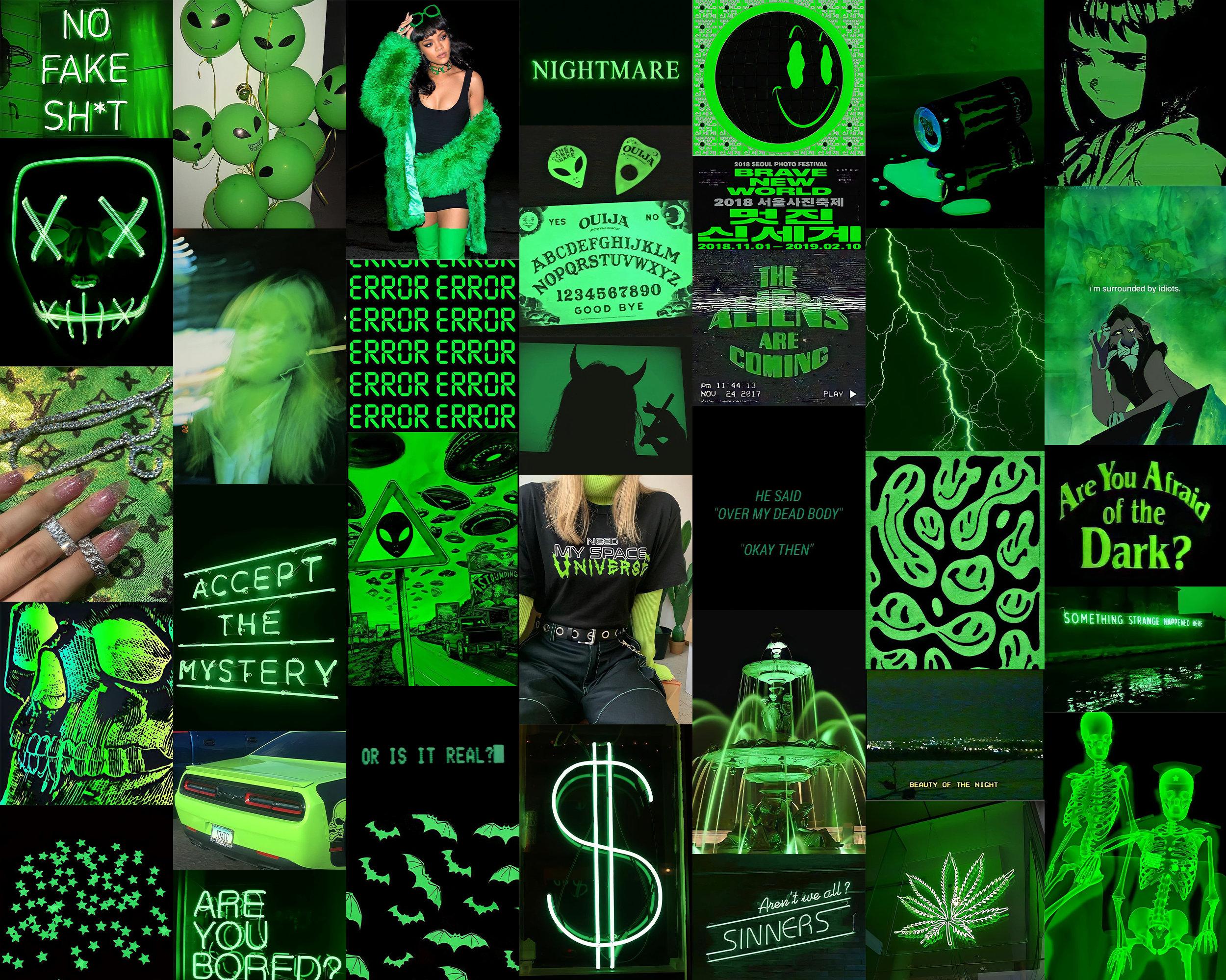 Green Aesthetic Collage Wallpapers - Top Free Green Aesthetic Collage ...