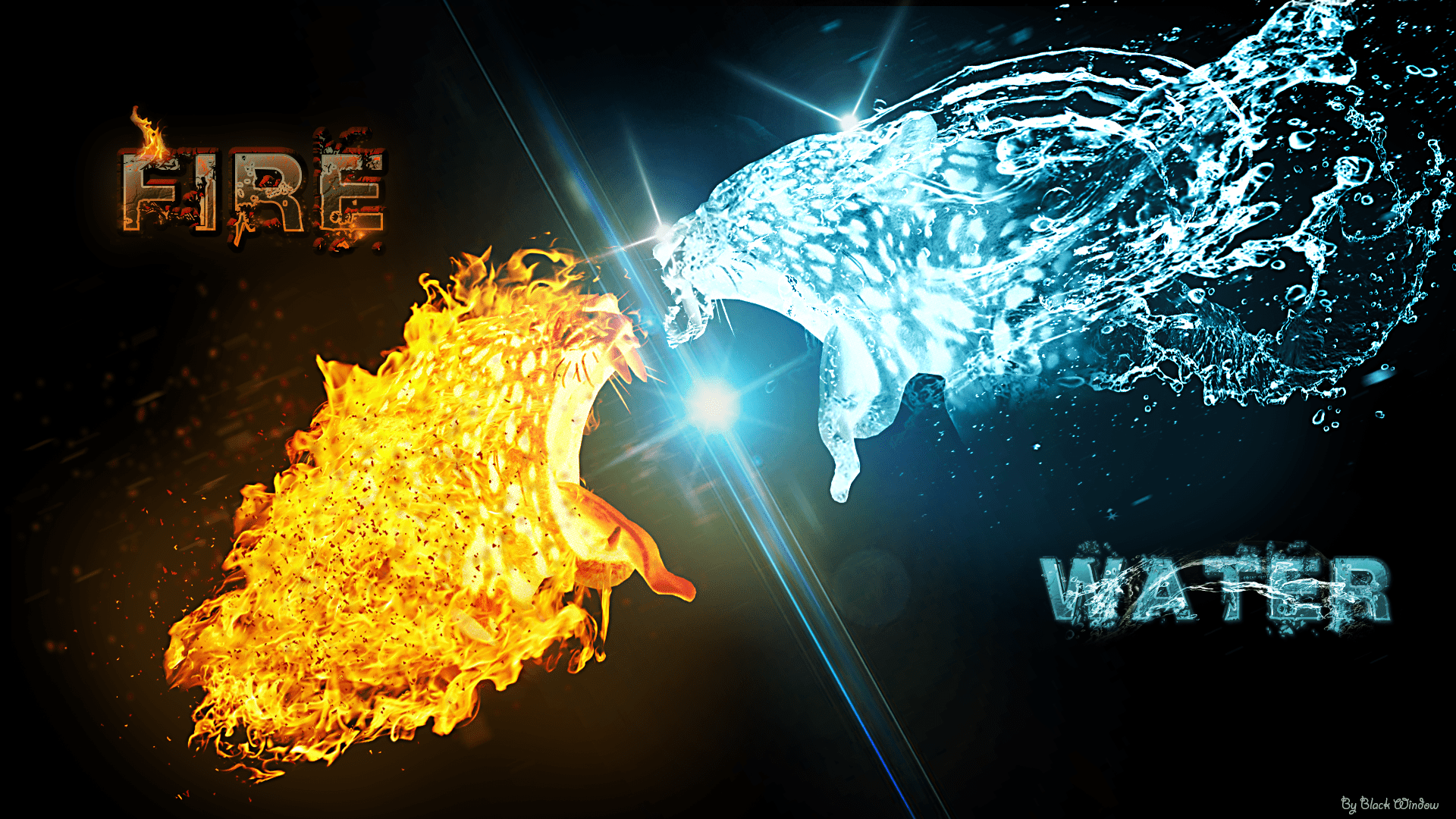 Water vs Fire Wallpapers - Top Free Water vs Fire Backgrounds ...